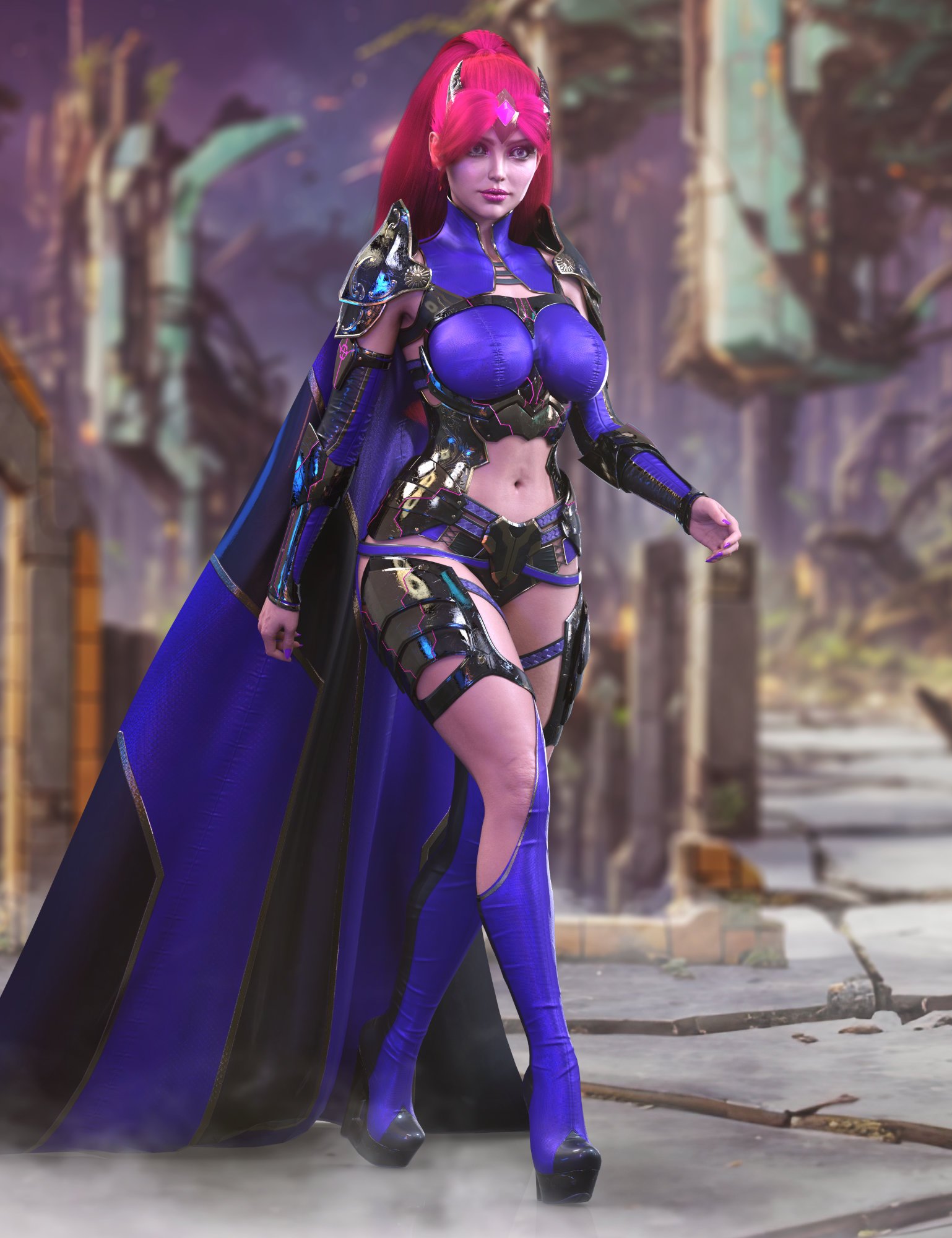 dForce HM Gammaray Outfit for Genesis 9 | Daz 3D