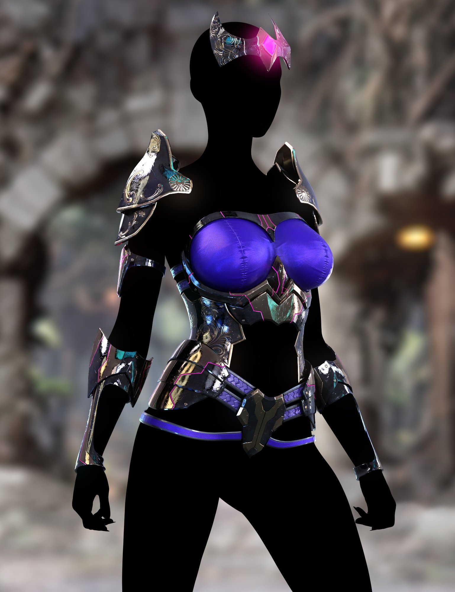 dForce HM Gammaray Outfit for Genesis 9 | Daz 3D