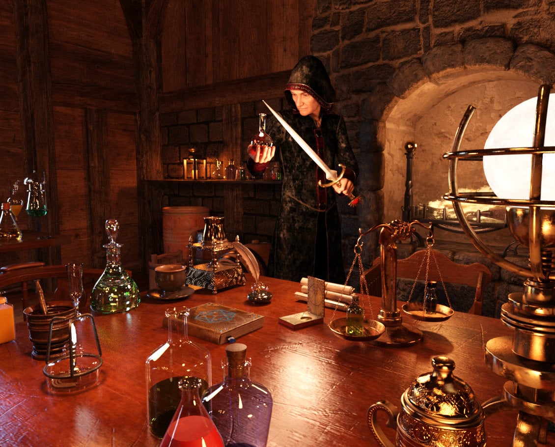 FG Alchemist Lair Scene | Daz 3D
