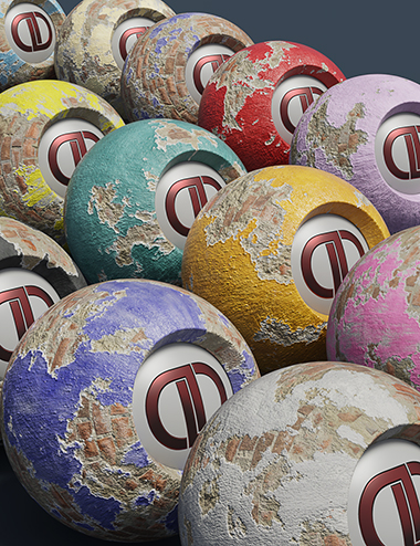 DD PBR Brick Wall Shaders for Iray Vol 3 | Daz 3D