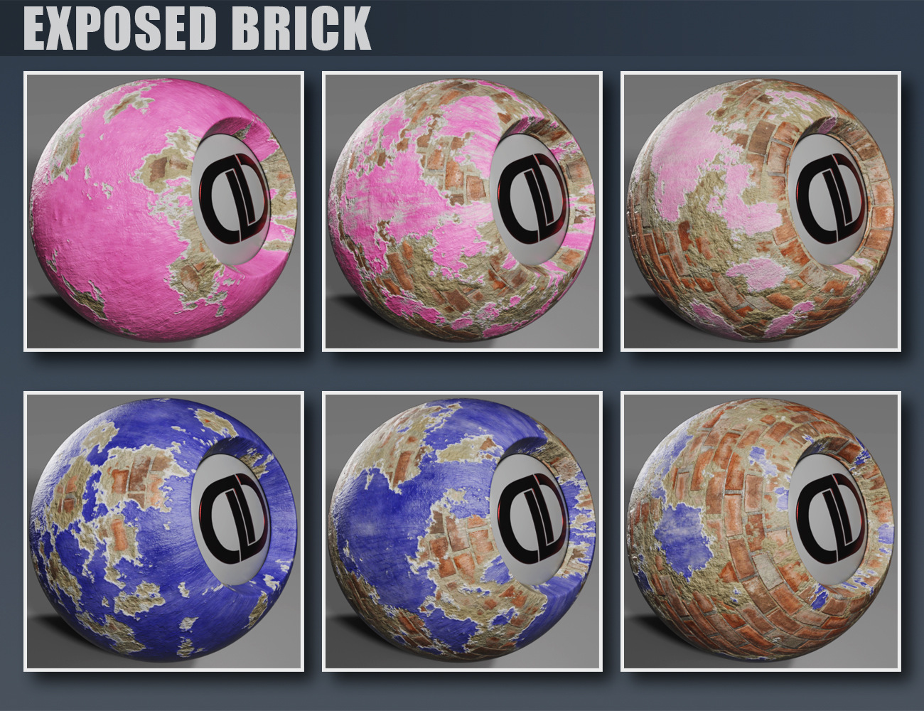 DD PBR Brick Wall Shaders for Iray Vol 3 | Daz 3D