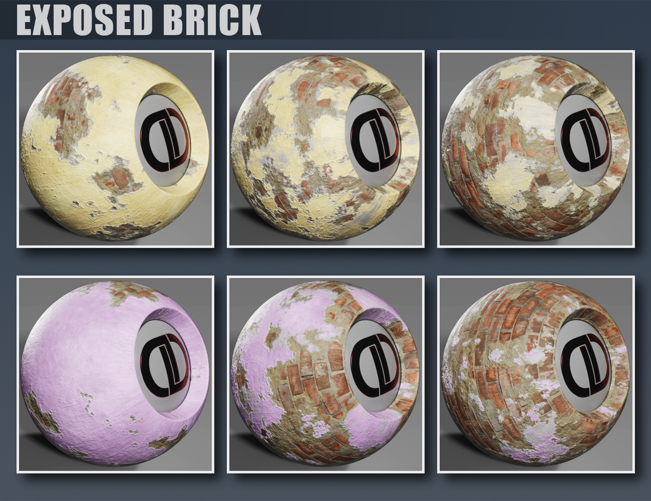 DD PBR Brick Wall Shaders for Iray Vol 3 | Daz 3D