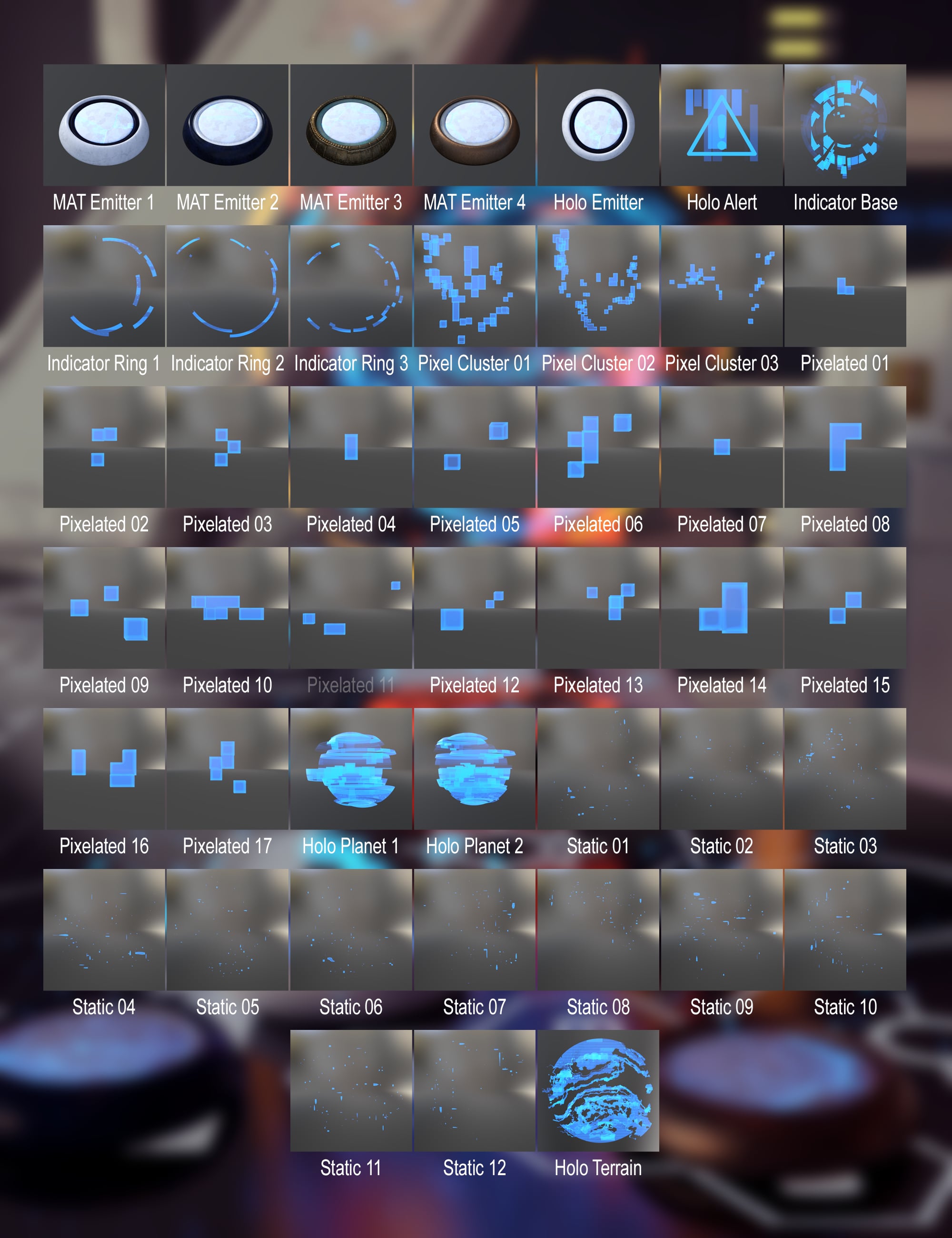 Hologram Pack 03 | Daz 3D