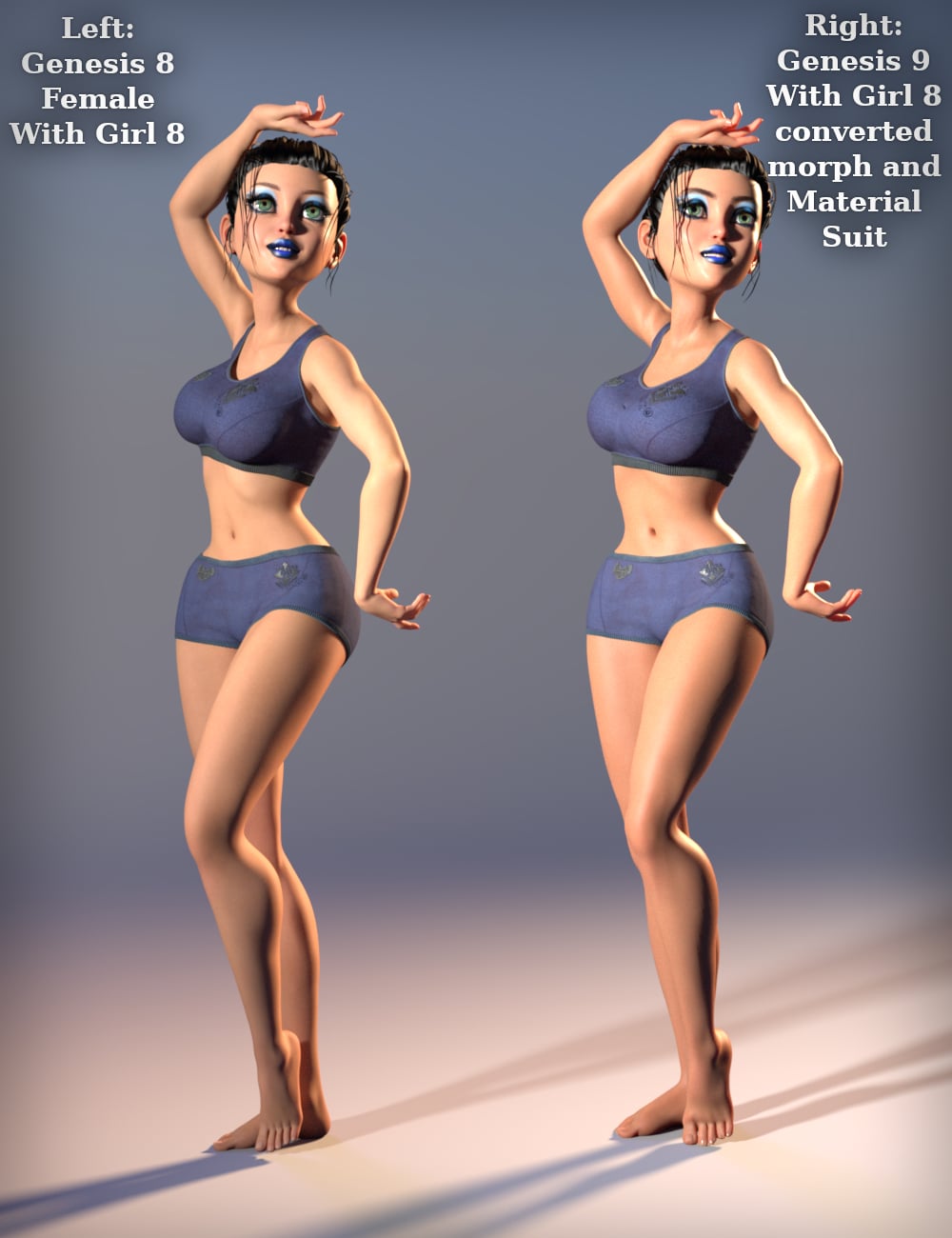 RSSY Character Converter Genesis 8 and 8.1 Female to Genesis 9 | Daz 3D