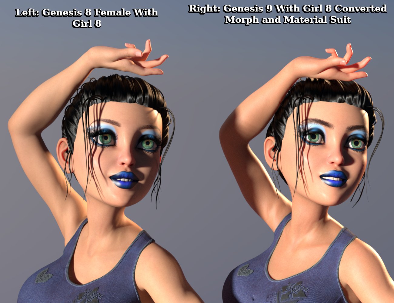 RSSY Character Converter Genesis 8 and 8.1 Female to Genesis 9 | Daz 3D