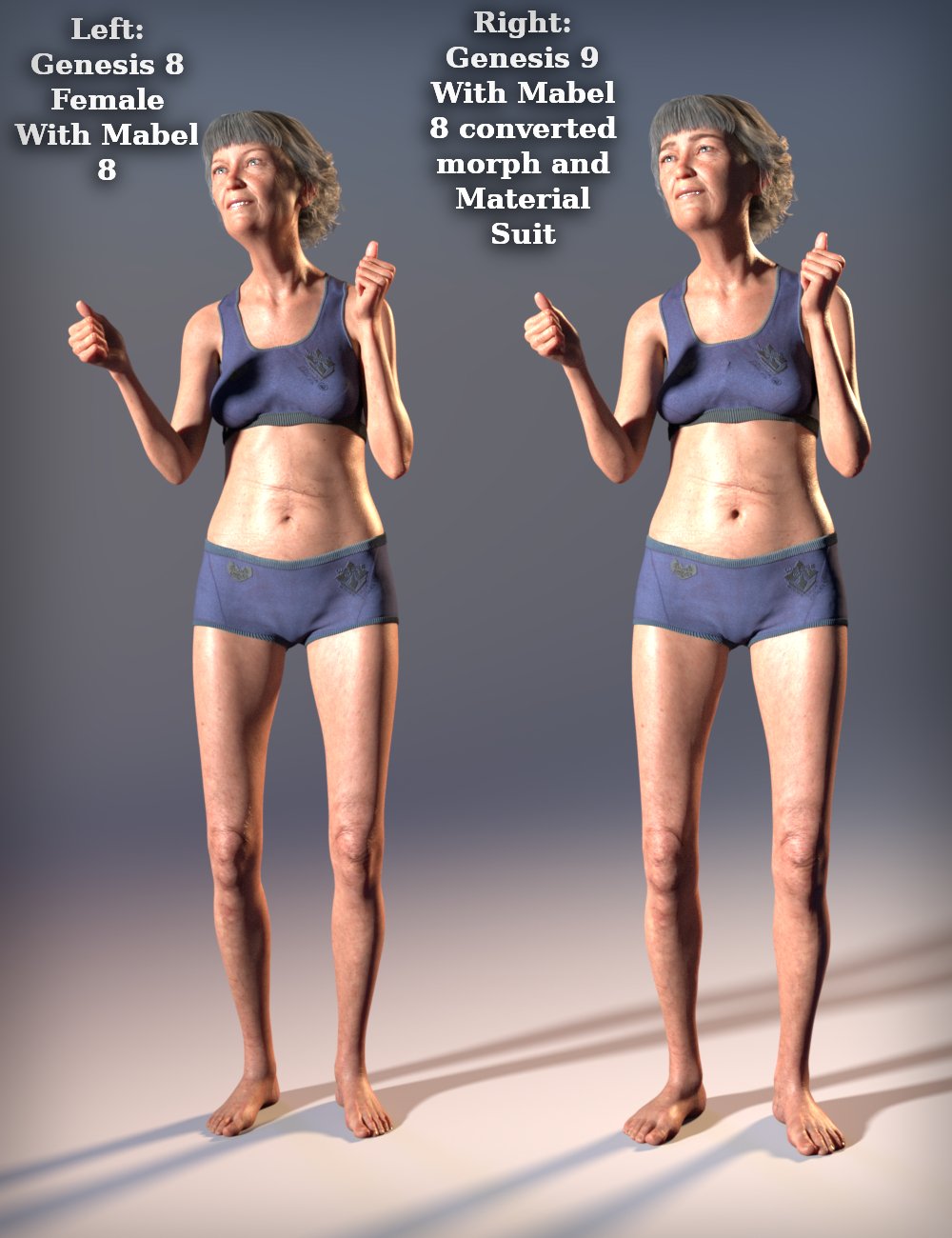 RSSY Character Converter Genesis 8 and 8.1 Female to Genesis 9 | Daz 3D