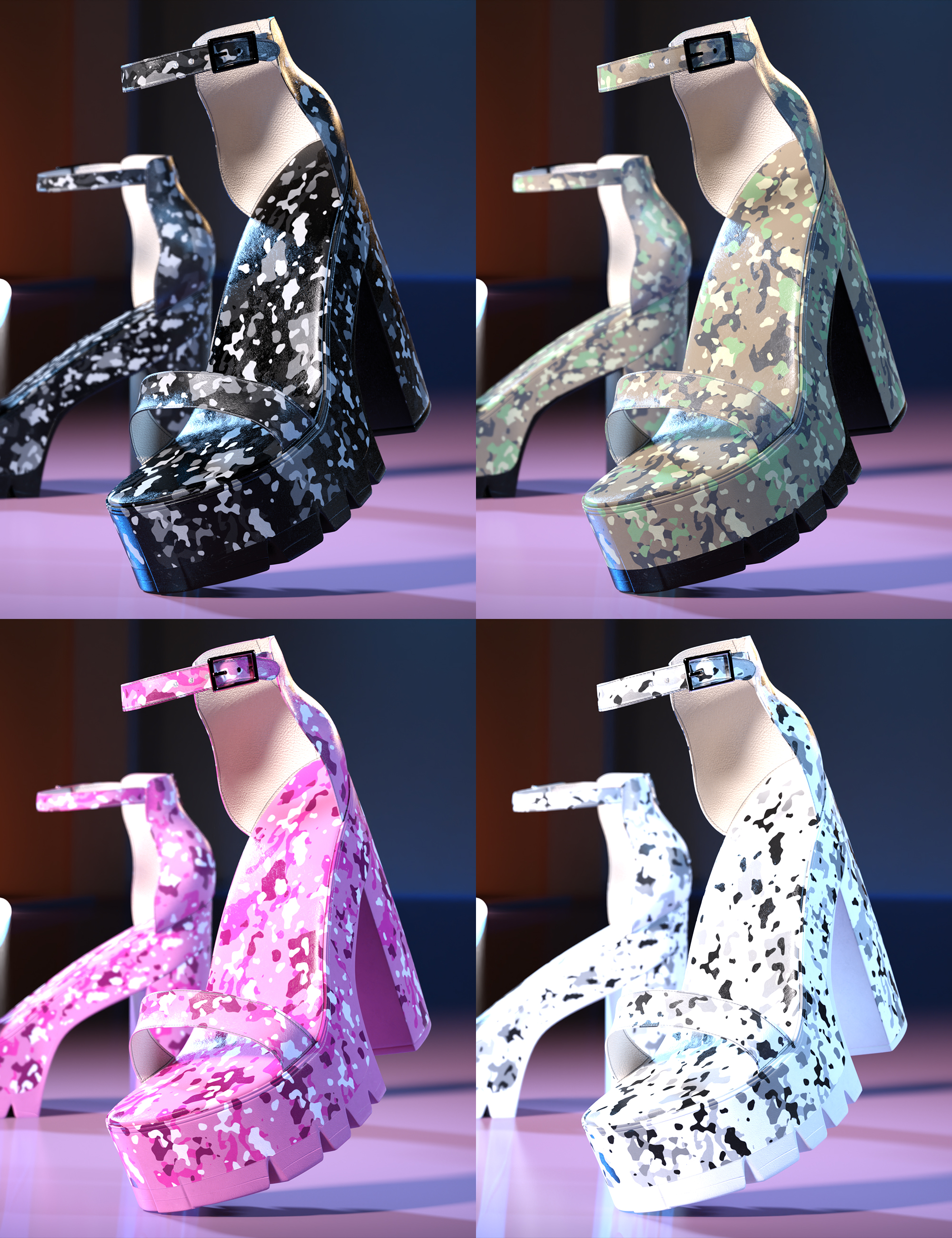 Tanya Platform Heels for Genesis 9 | Daz 3D