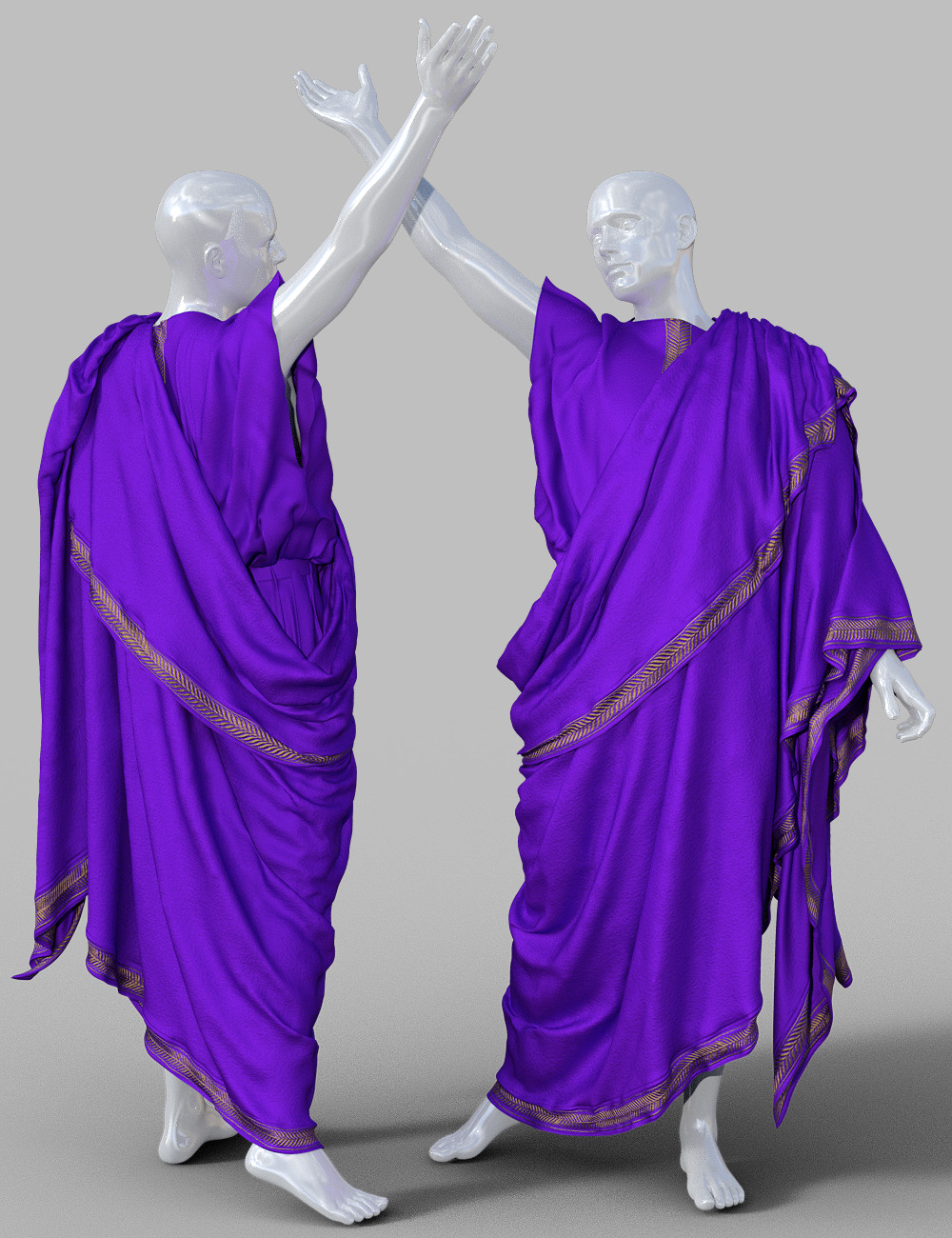 dForce Roman Toga for Genesis 9 and 8 | Daz 3D