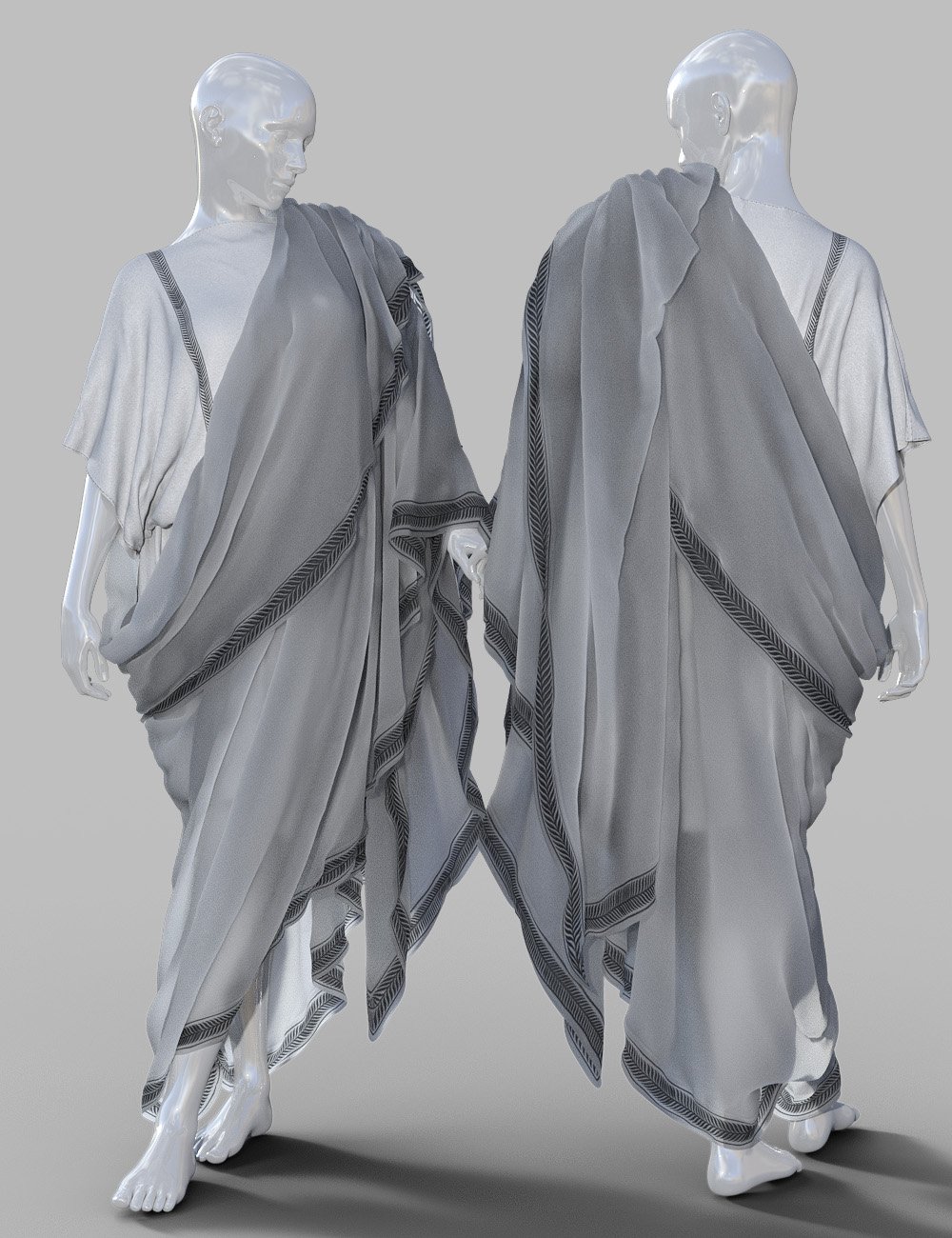 dForce Roman Toga for Genesis 9 and 8 | Daz 3D