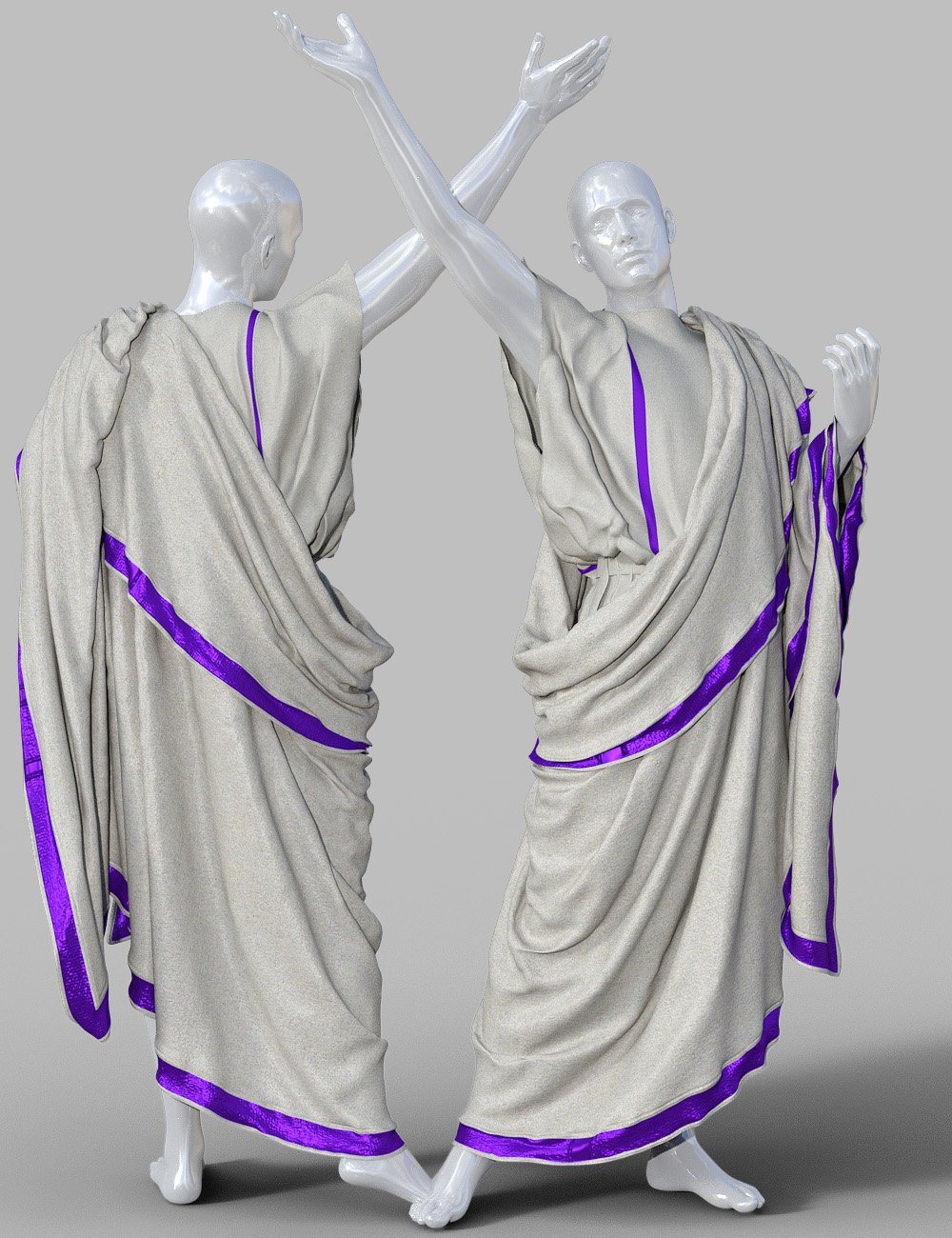 dForce Roman Toga for Genesis 9 and 8 | Daz 3D