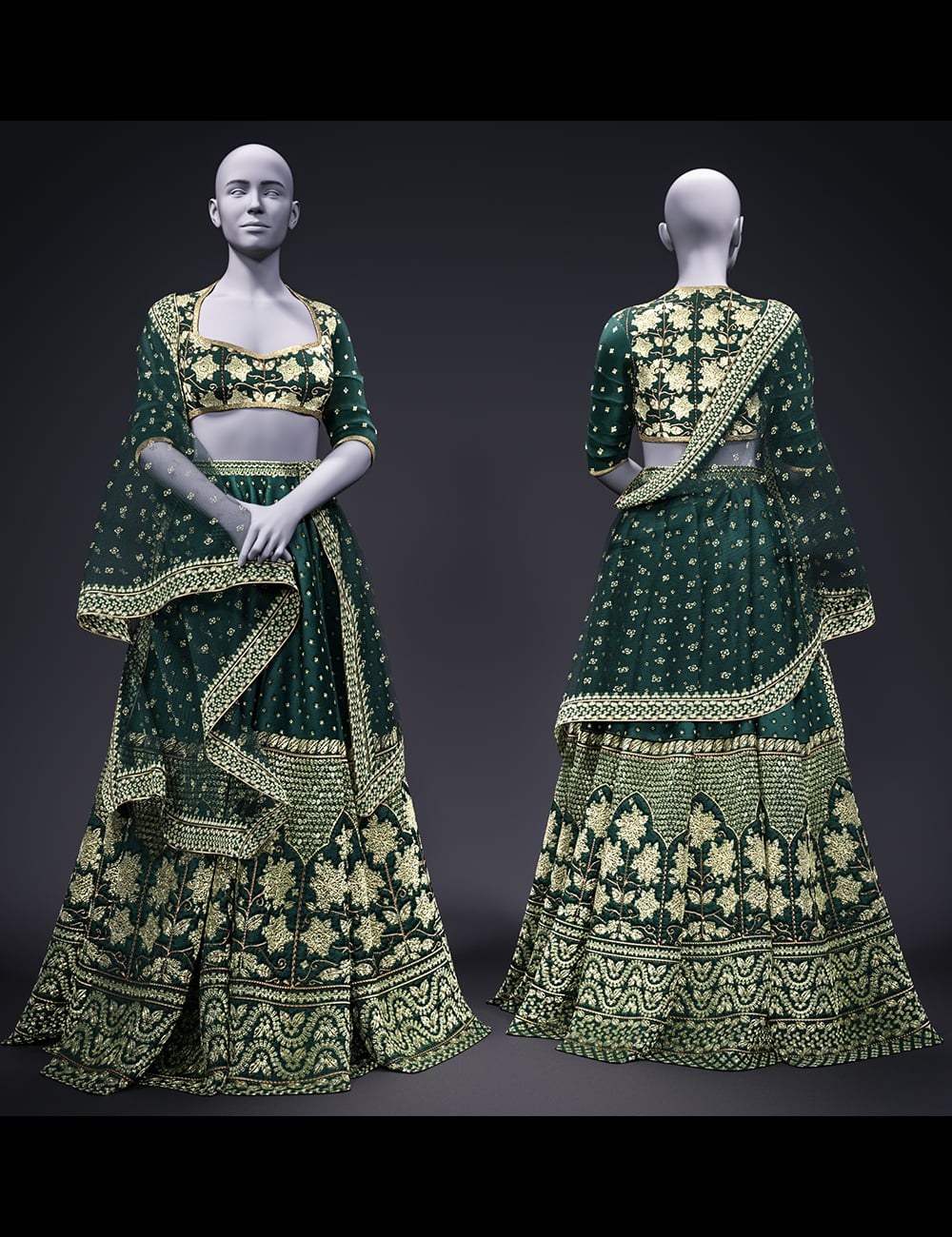 dForce Indian Bride Texture Add-On | Daz 3D