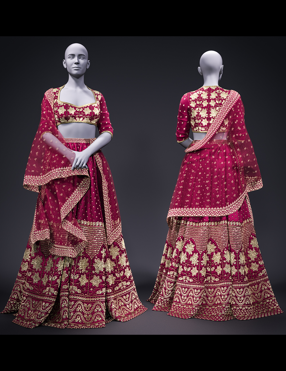 dForce Indian Bride Texture Add-On | Daz 3D