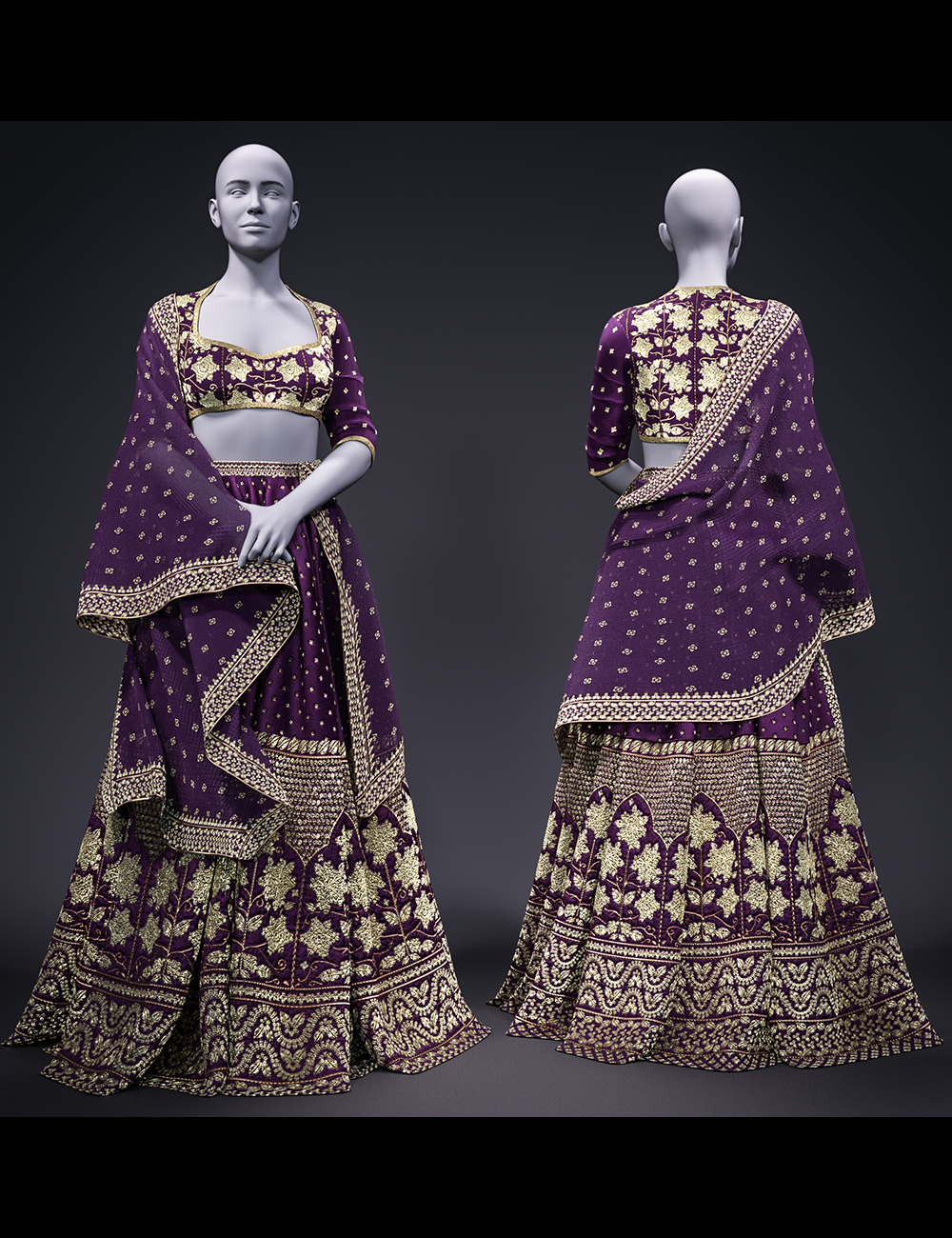 dForce Indian Bride Texture Add-On | Daz 3D