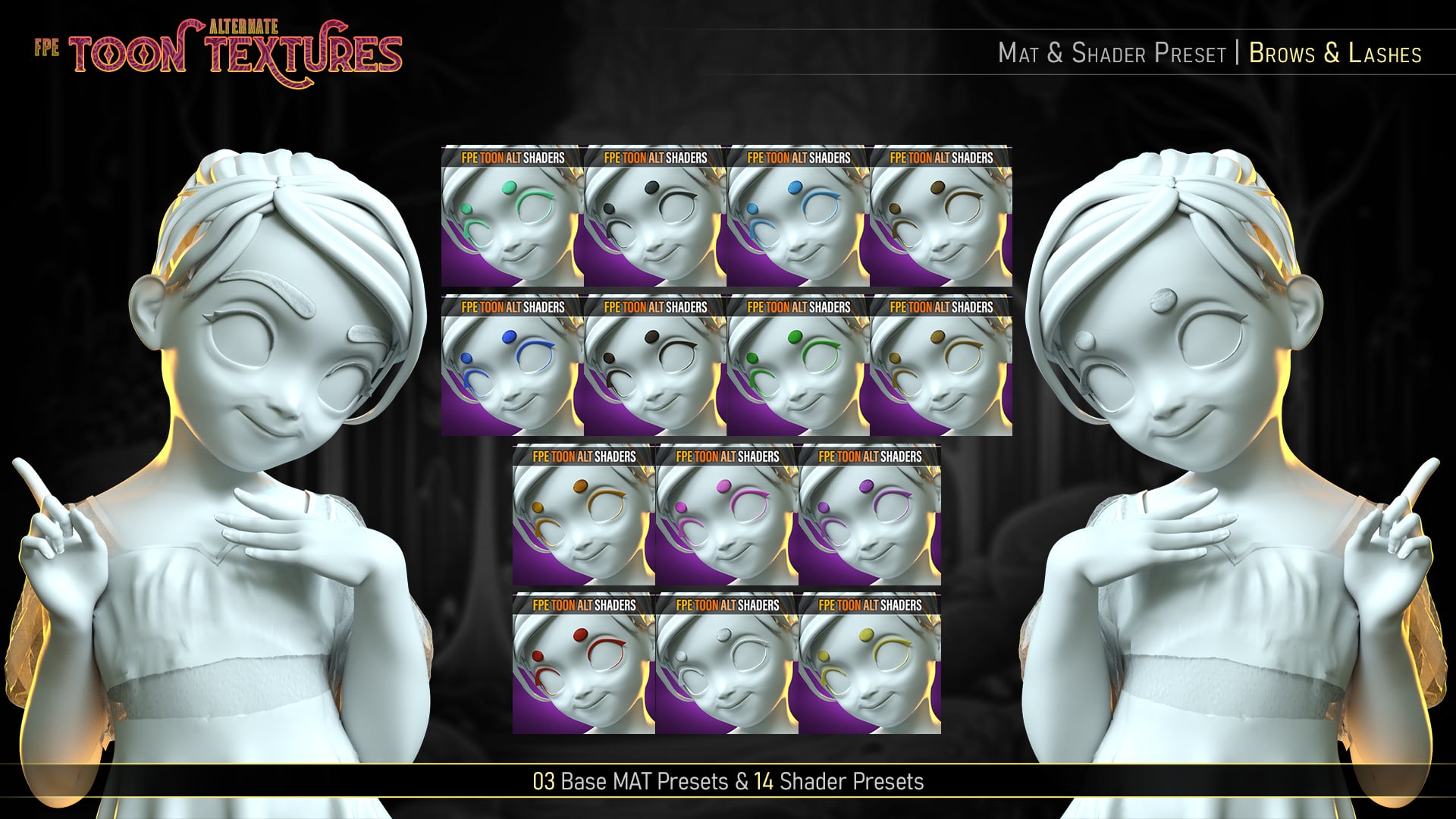 FPE Toon Alternate Textures for Young Anime Heroes | Daz 3D
