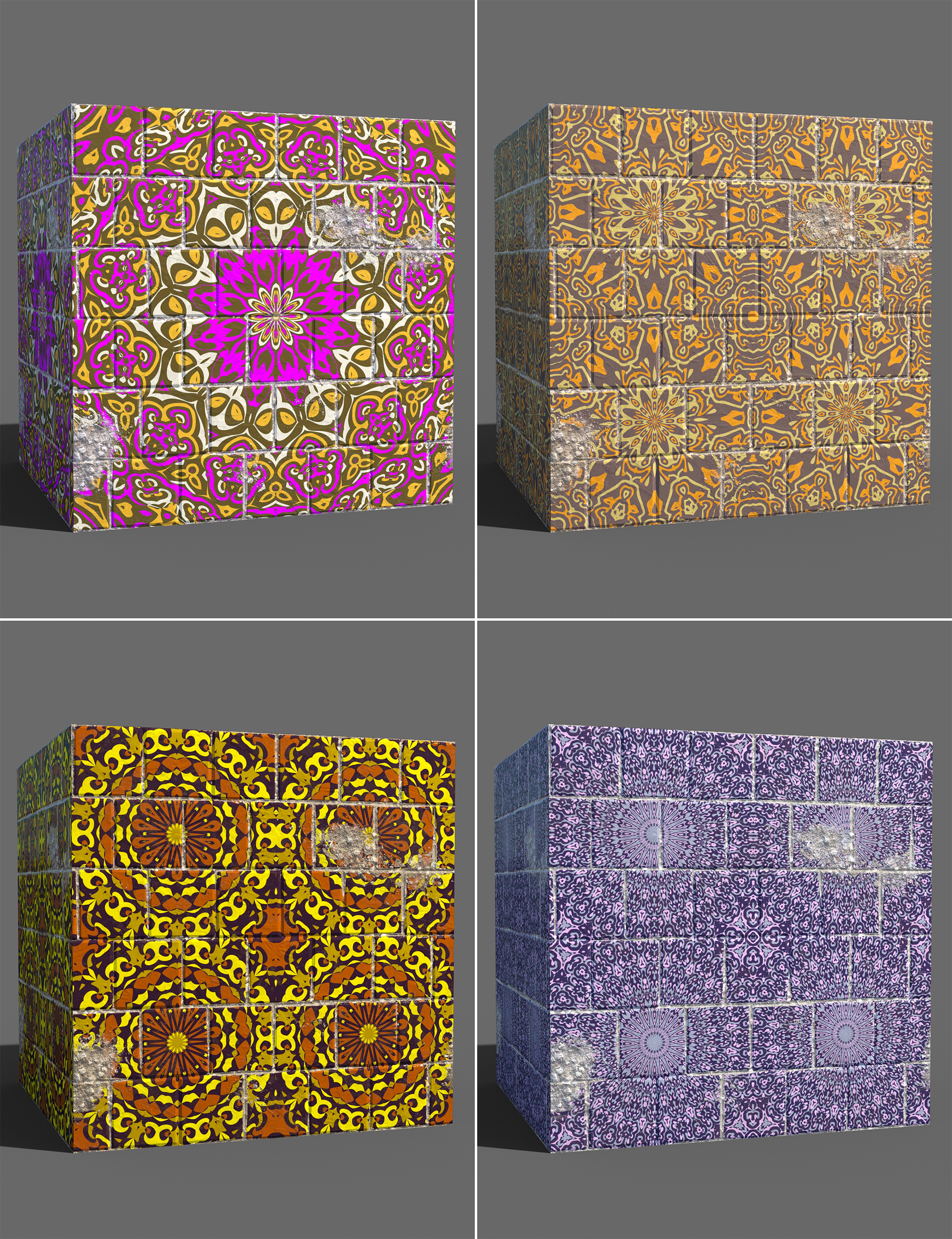 Asian Floor Tiles Iray Shaders - Merchant Resource | Daz 3D