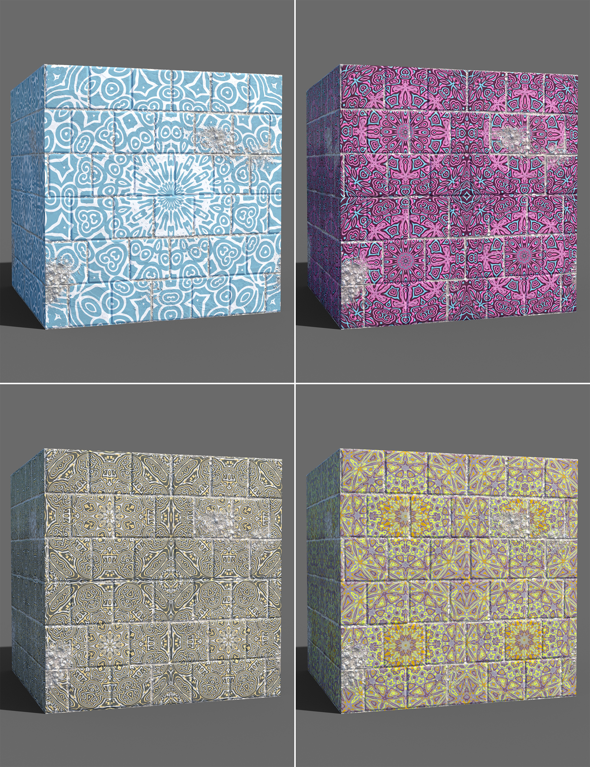 Asian Floor Tiles Iray Shaders - Merchant Resource | Daz 3D