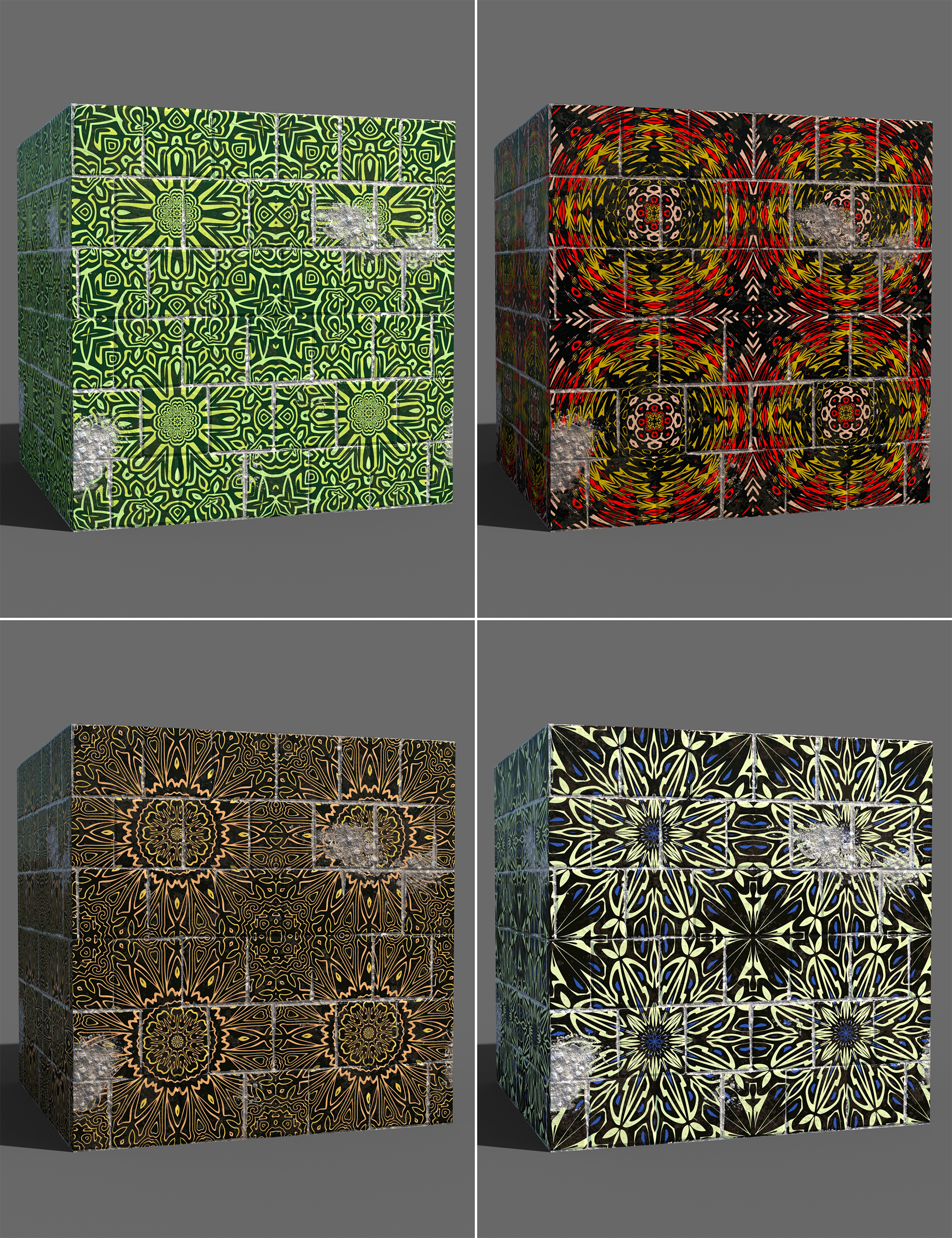 Asian Floor Tiles Iray Shaders - Merchant Resource | Daz 3D