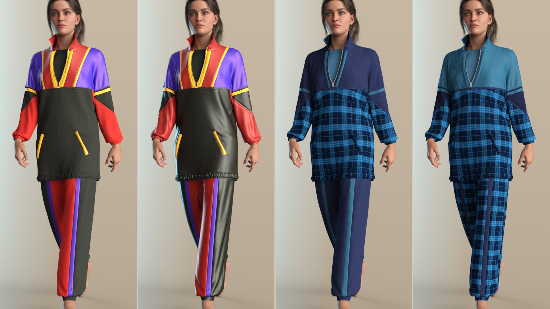 dForce Tracksuit Outfit for Genesis 9, 8, and 8.1 | Daz 3D