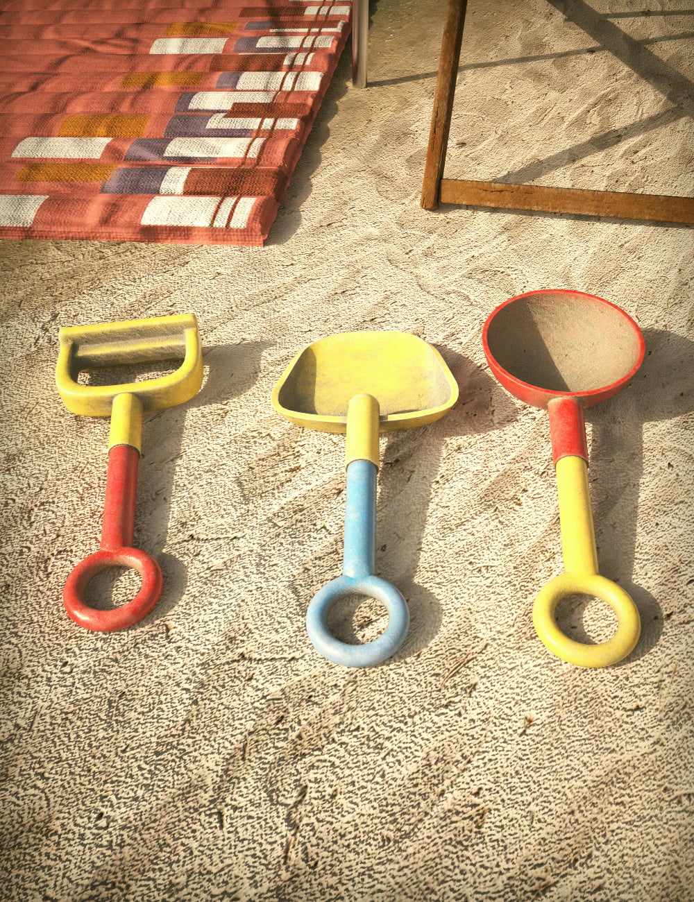 XI Beach Day Props | Daz 3D