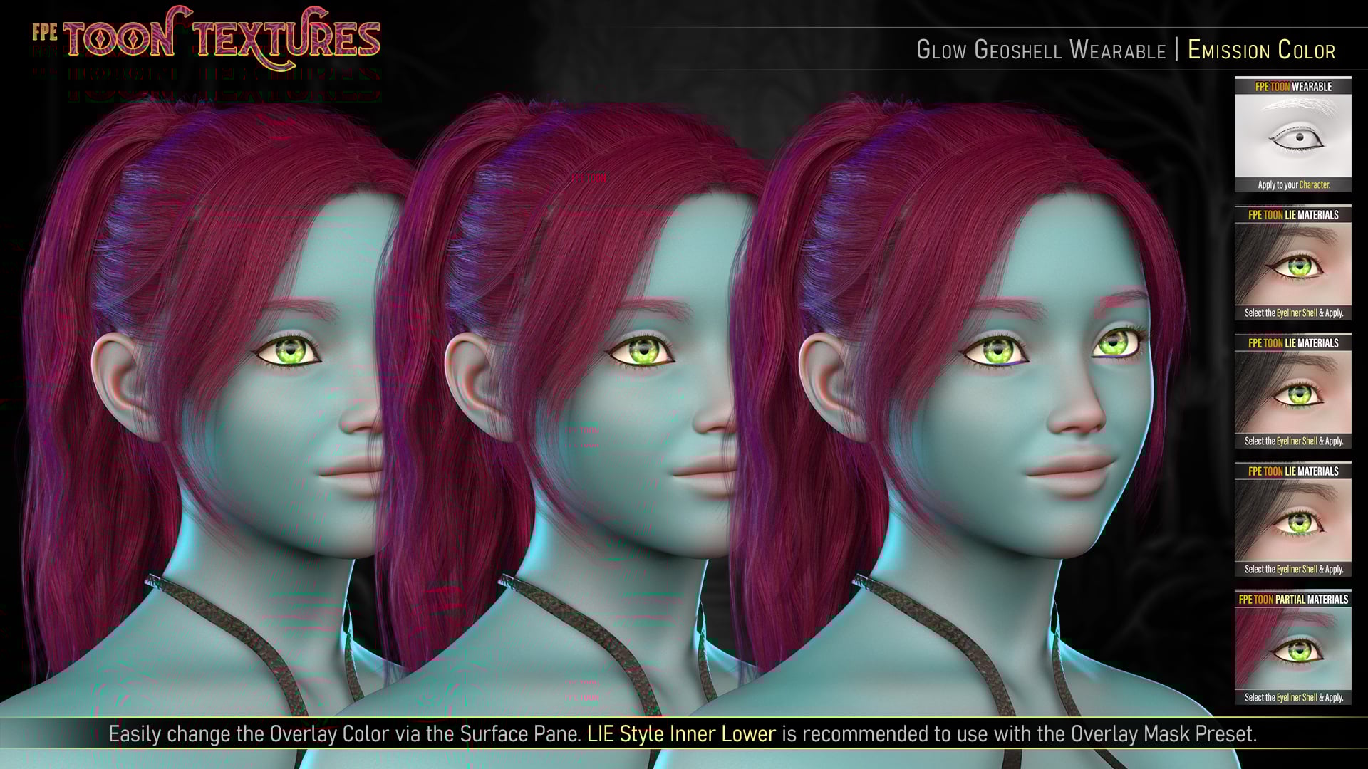 FPE Toon Textures for Genesis 9 | Daz 3D
