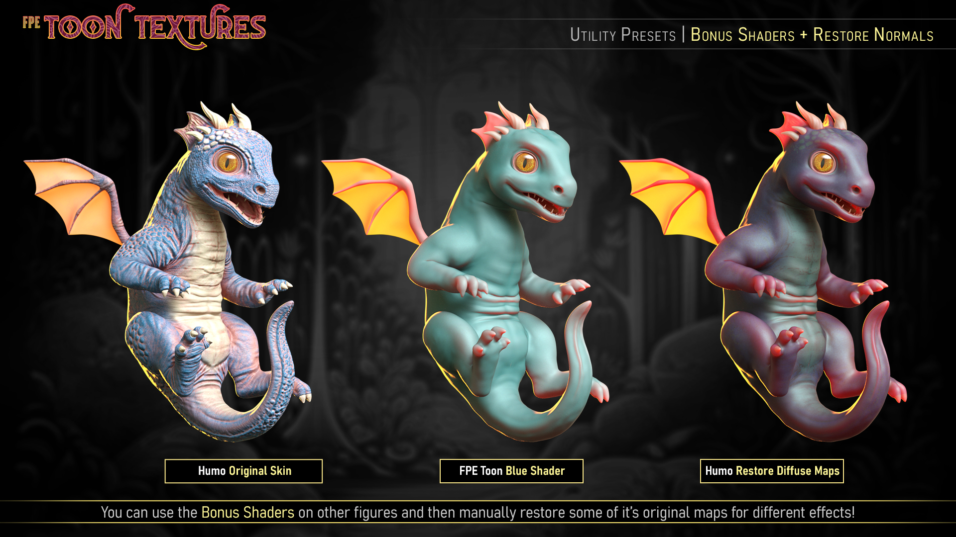FPE Toon Textures for Genesis 9 | Daz 3D
