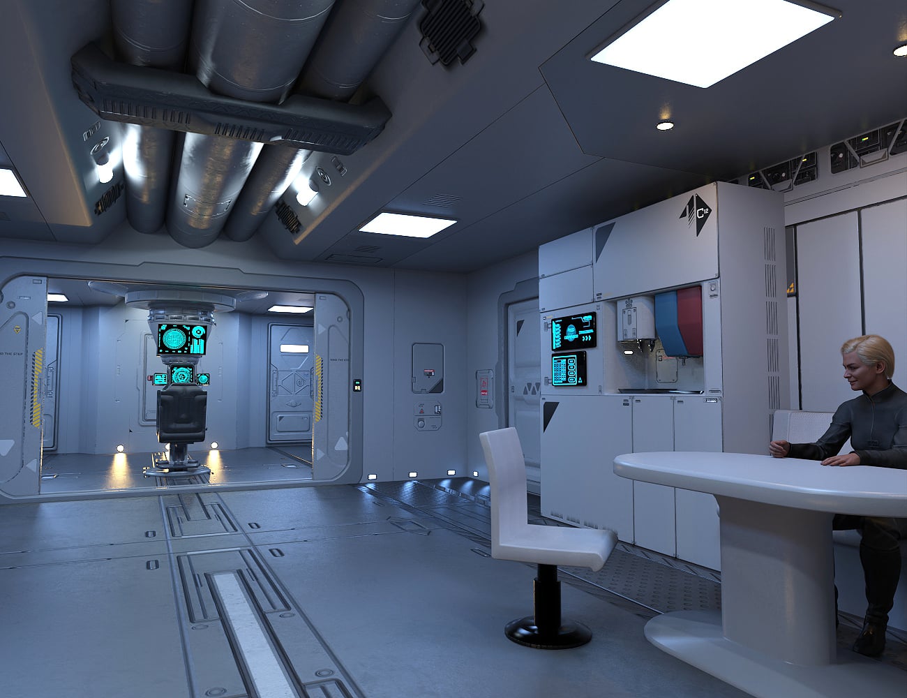 Light Transport Ship | Daz 3D