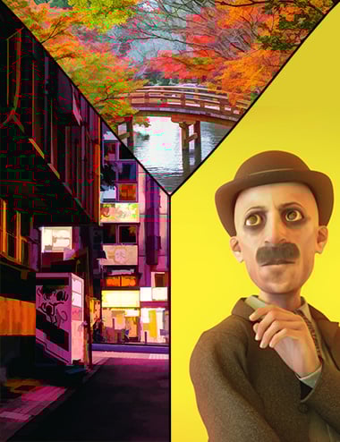 Anime Lights and Backgrounds | Daz 3D