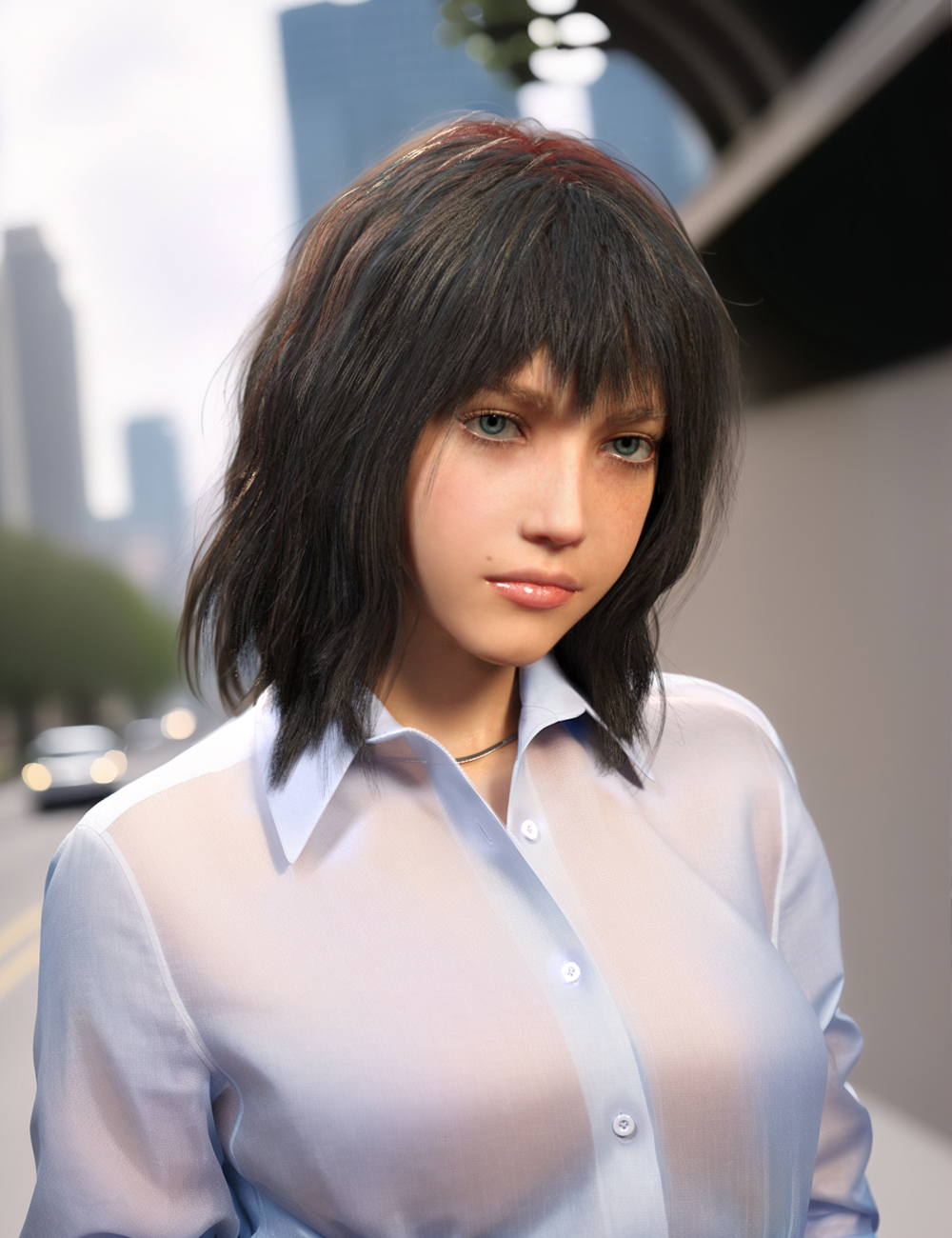 dForce Artist Style Long Hair for Genesis 8 and 9 | Daz 3D