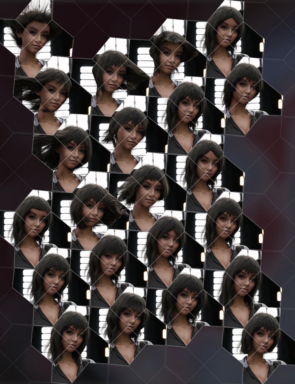 dForce Artist Style Long Hair for Genesis 8 and 9 | Daz 3D