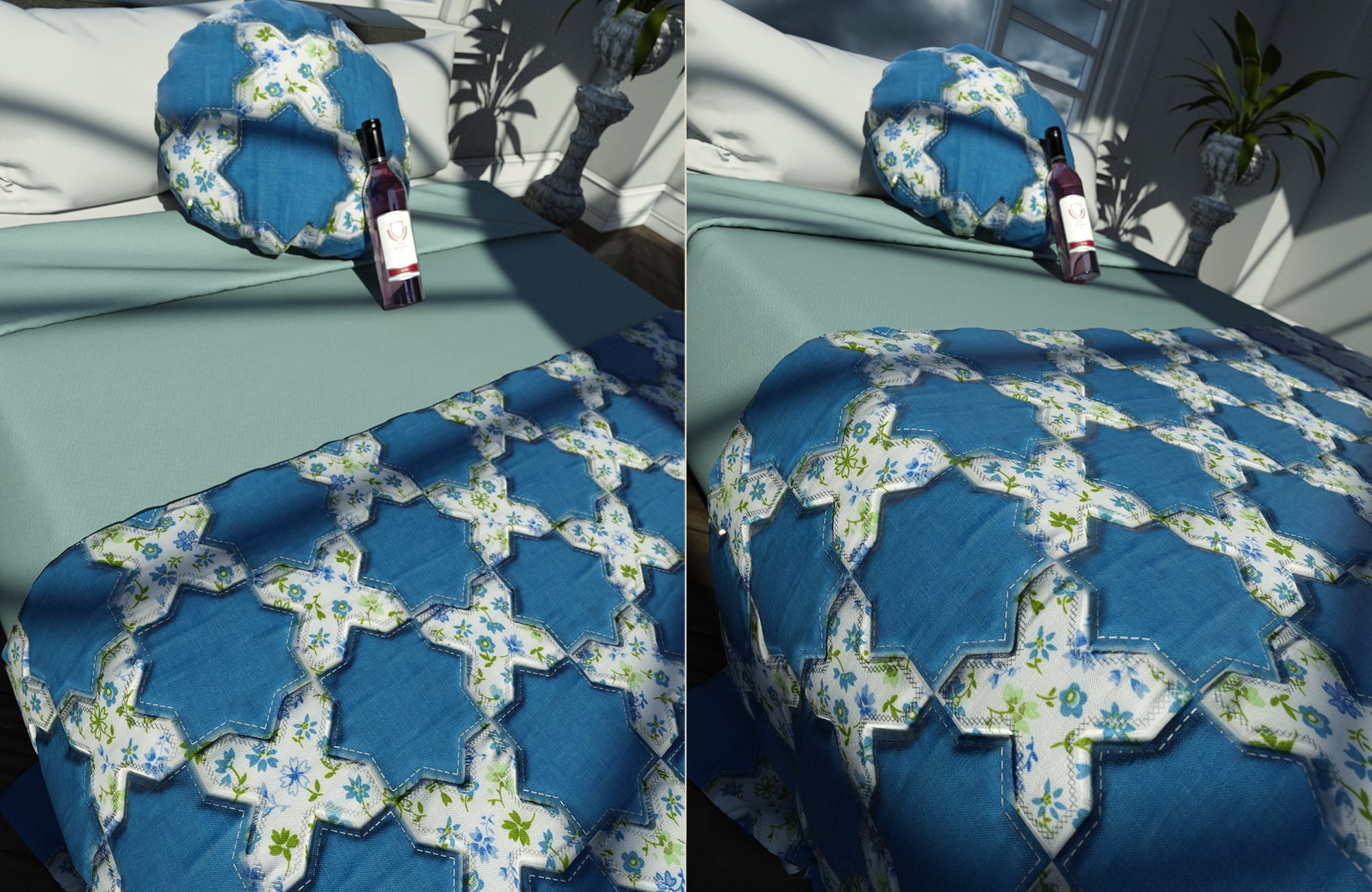 Patchwork Quilt Iray Shaders Vol 3 | Daz 3D