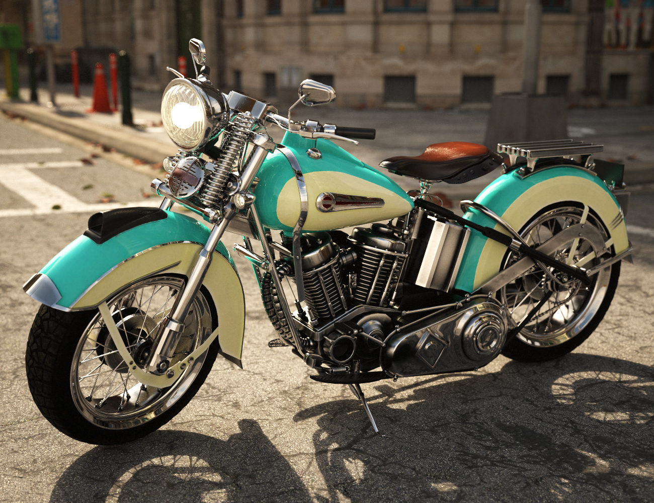 XI Classic Cruiser Motorcycle | Daz 3D