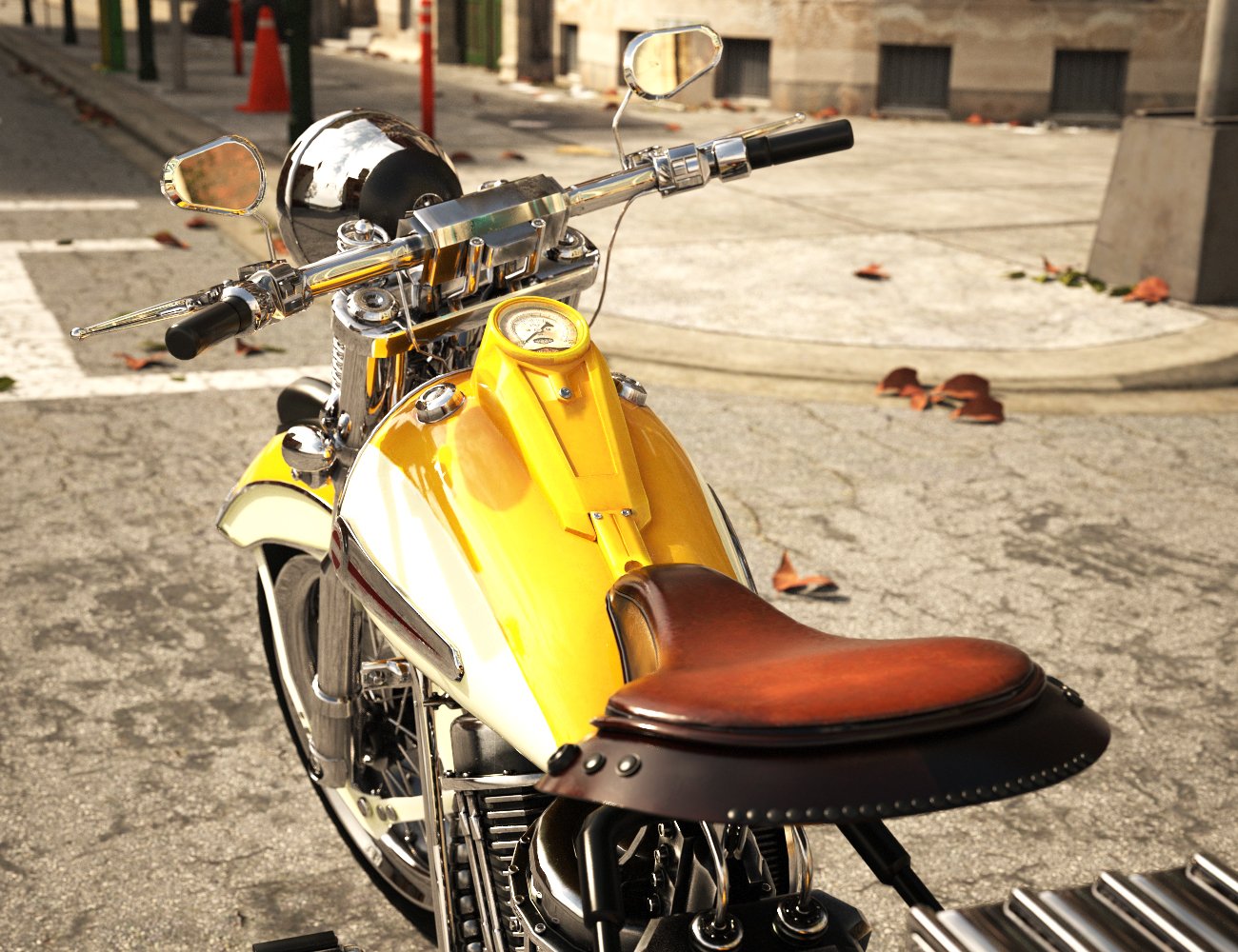 XI Classic Cruiser Motorcycle | Daz 3D