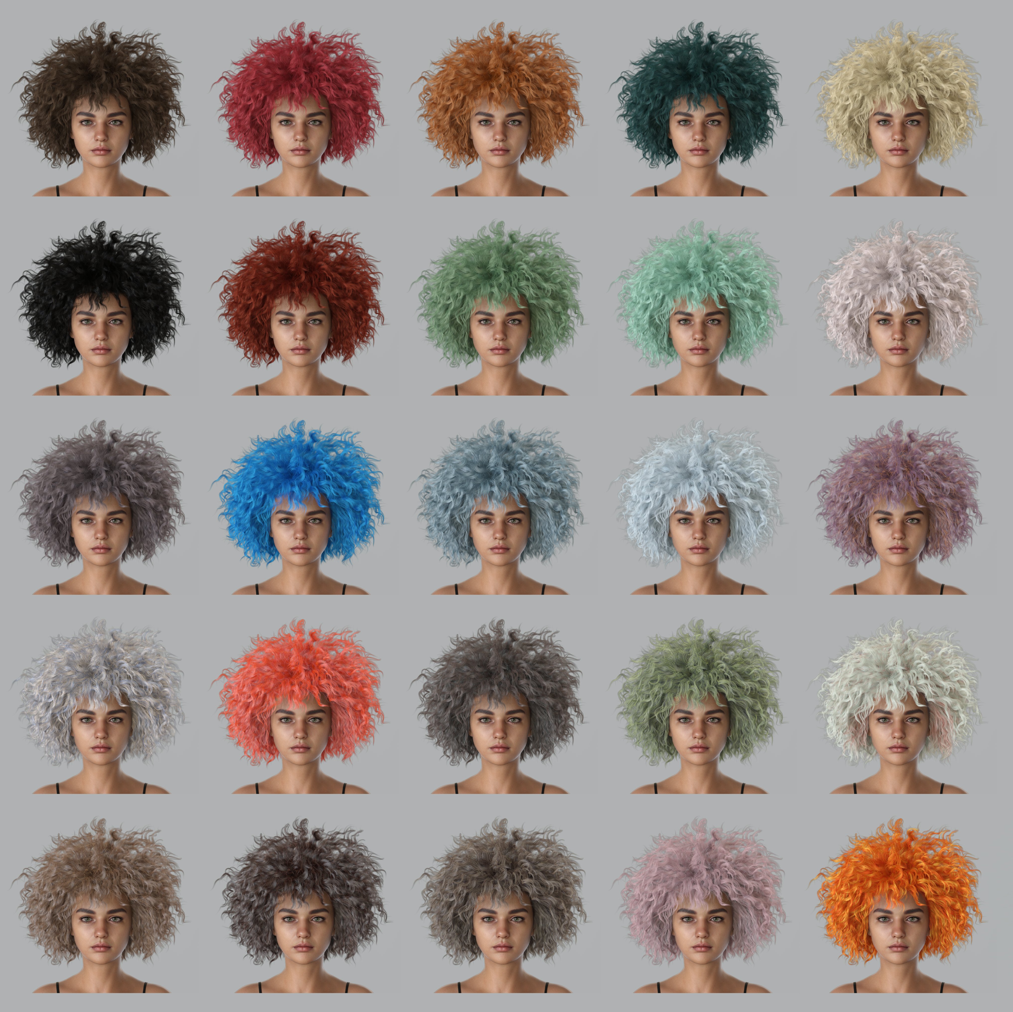dForce XYZ Nami Hair for Genesis 9 and 8.1 Female | Daz 3D
