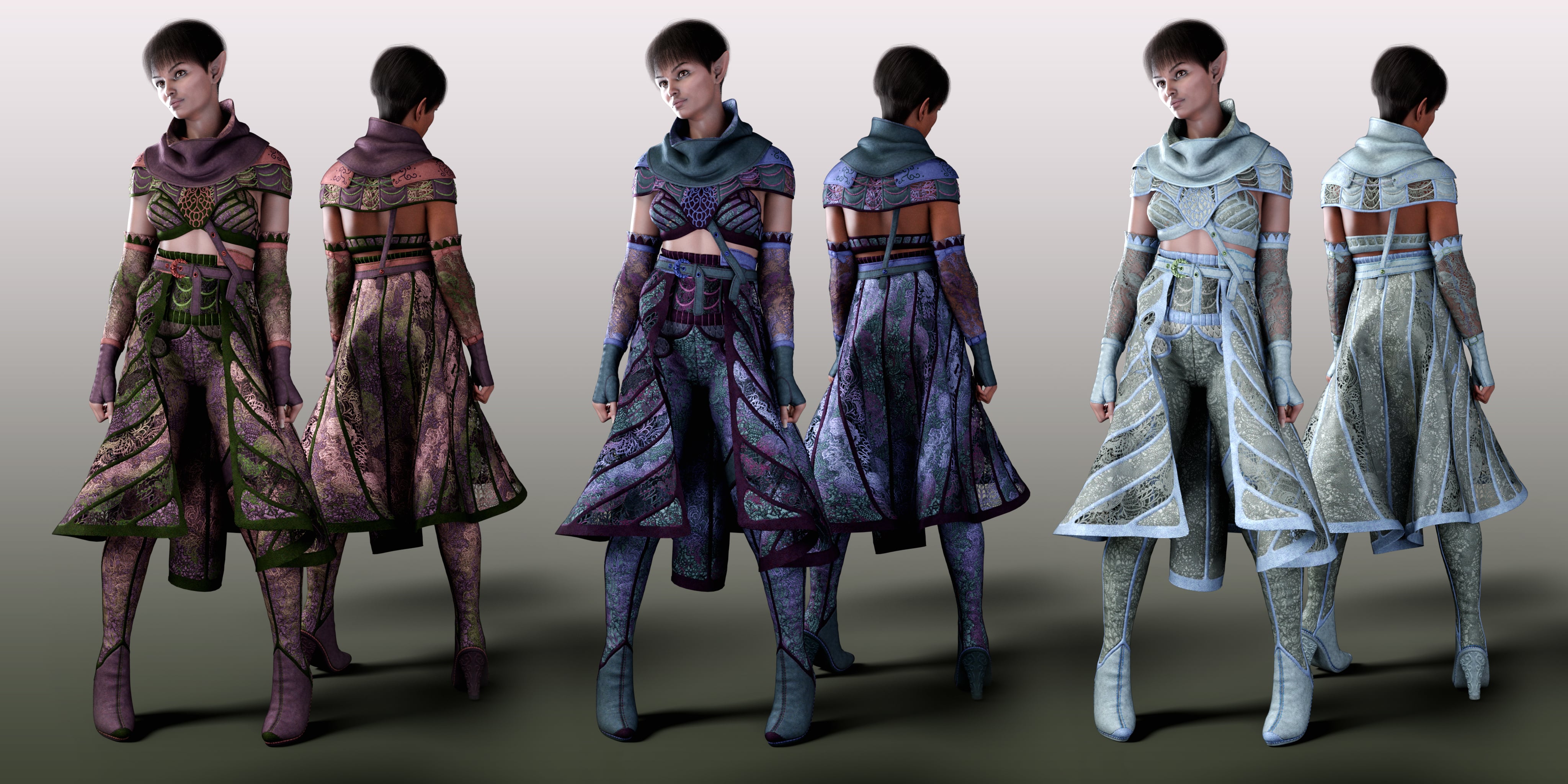 MAB Edgy Texture Expansion for CB Ianira Clothing Set | Daz 3D