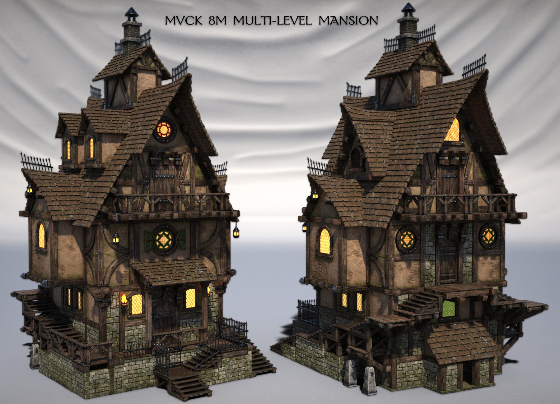 Medieval Village Construction Kit | Daz 3D