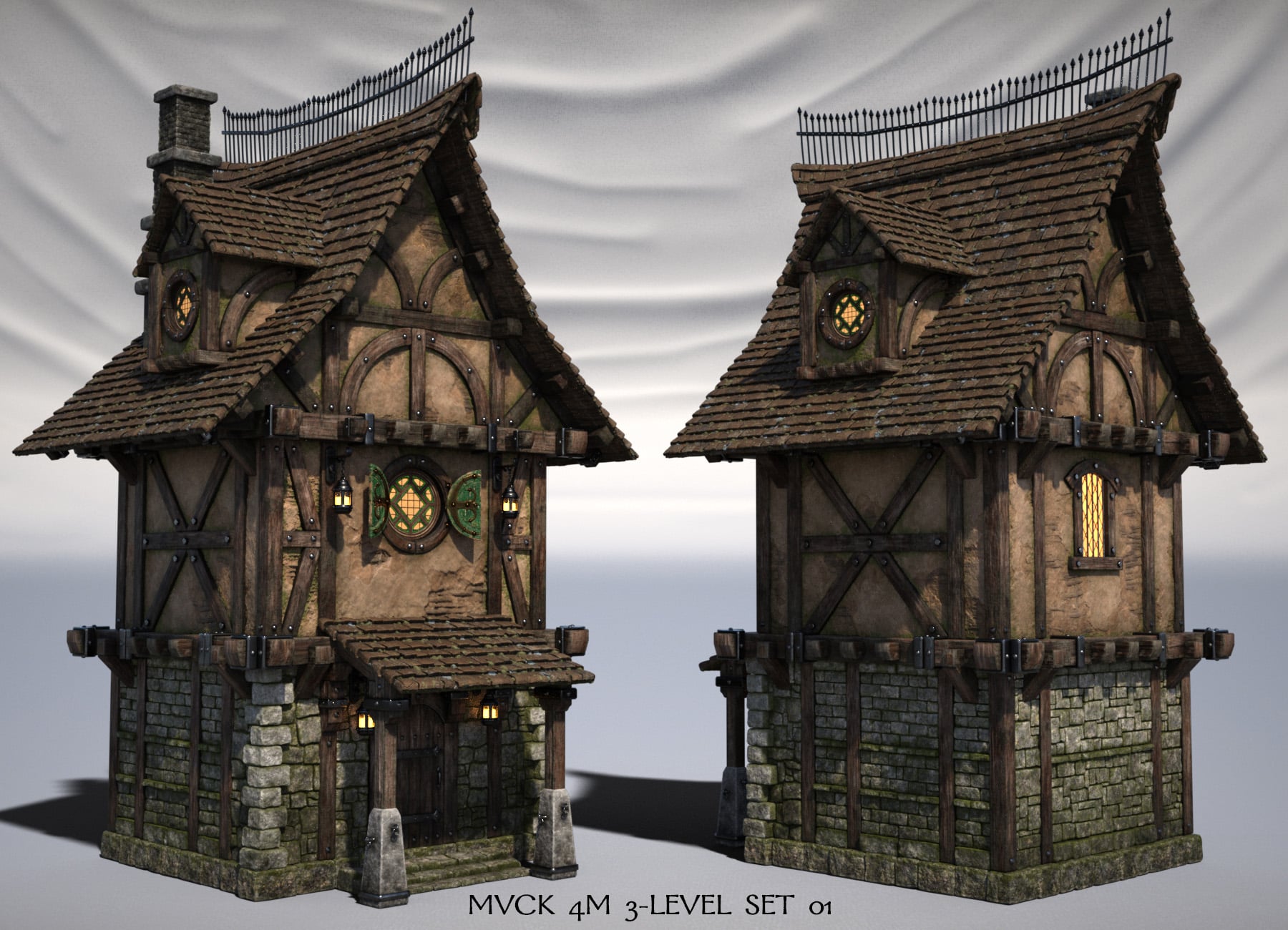 Medieval Village Construction Kit | Daz 3D