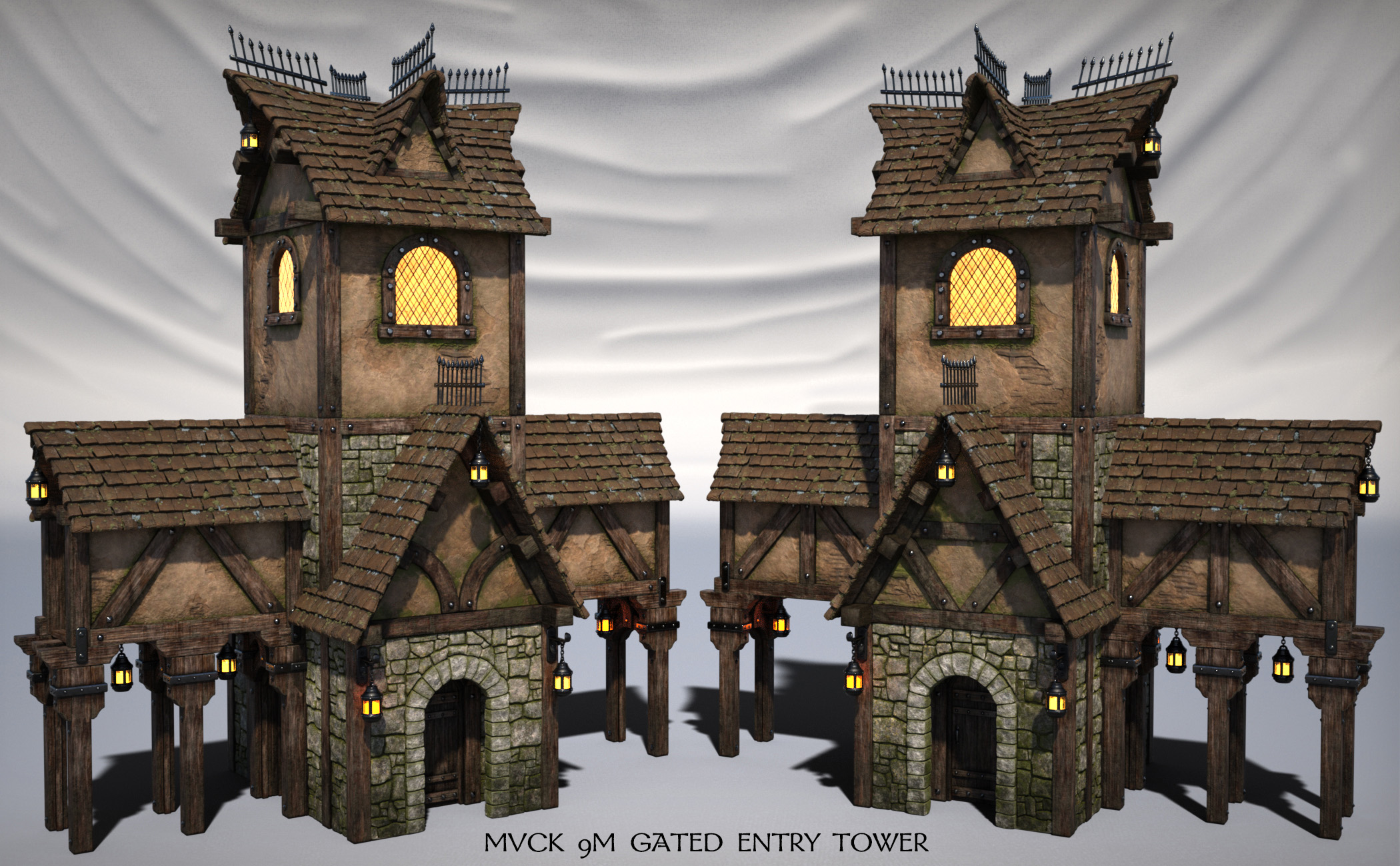 Medieval Village Construction Kit | Daz 3D
