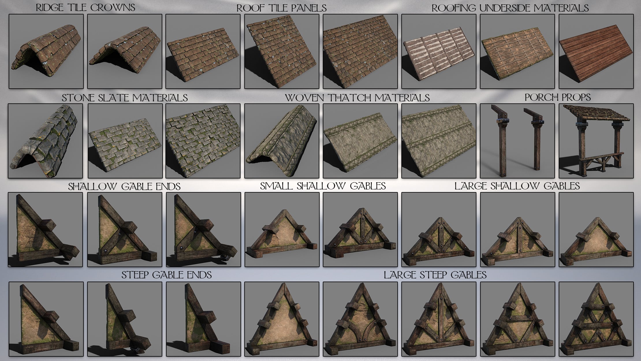 Medieval Village Construction Kit | Daz 3D