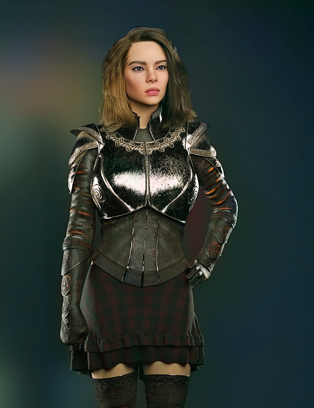 dForce SC Elegant Armor for Genesis 9 | Daz 3D