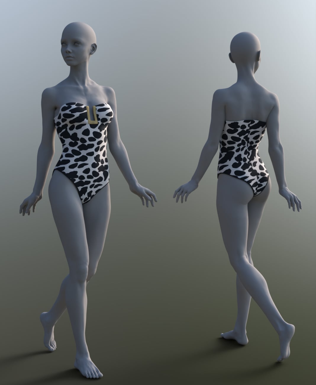 BW Beach Bodysuit Outfits 01 for Genesis 9, 8.1, and 8 Female | Daz 3D