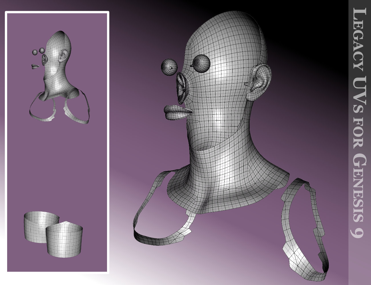 Legacy UVs for Genesis 9: Classic Edition - Victoria 4 | Daz 3D