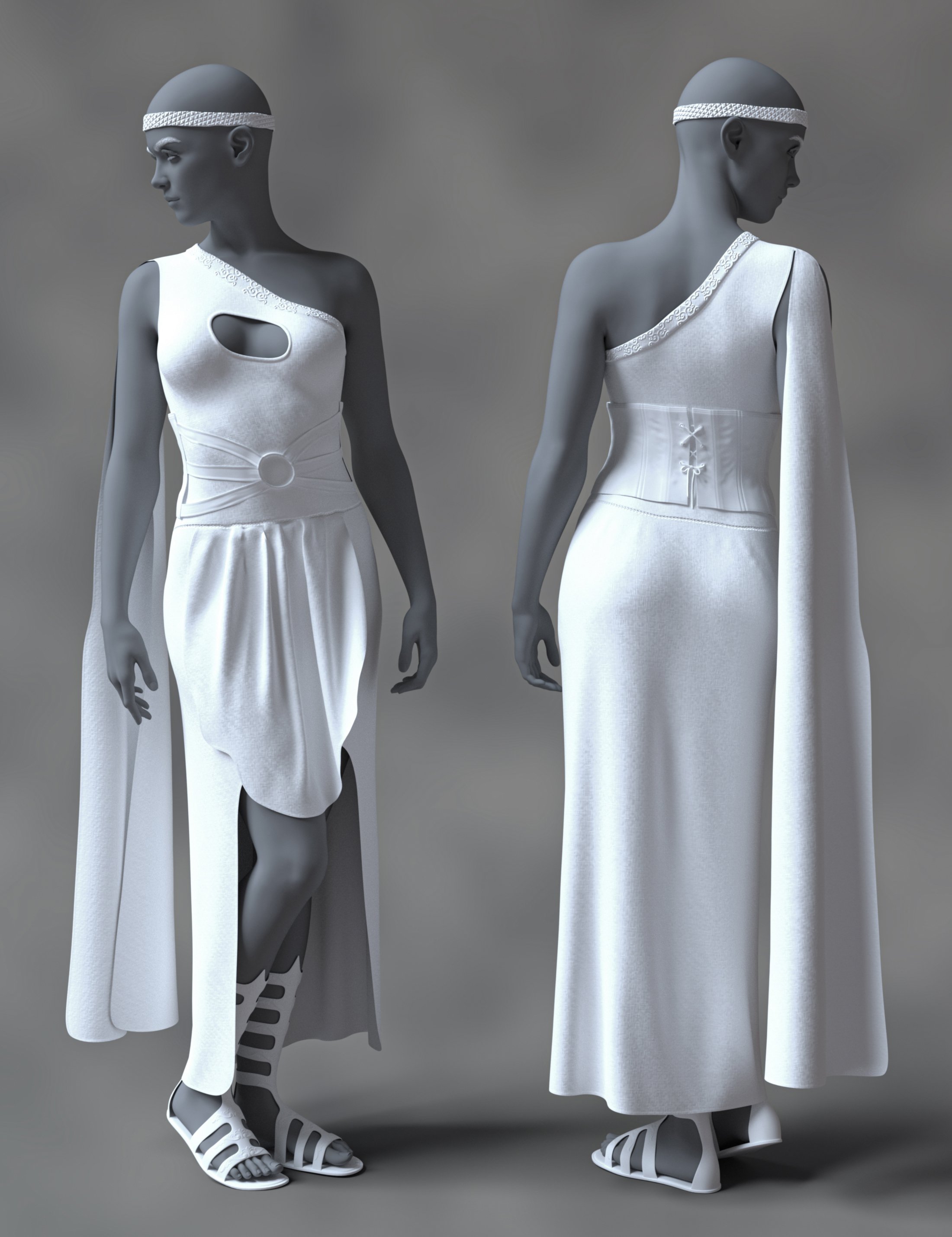 Dforce Olympia Goddess Outfit For Genesis 9 Daz 3d