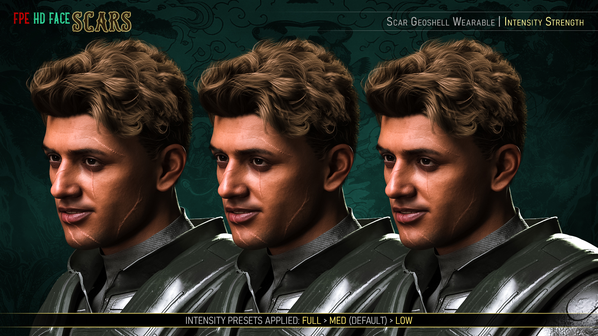 FPE HD Face Scars for Genesis 9 | Daz 3D