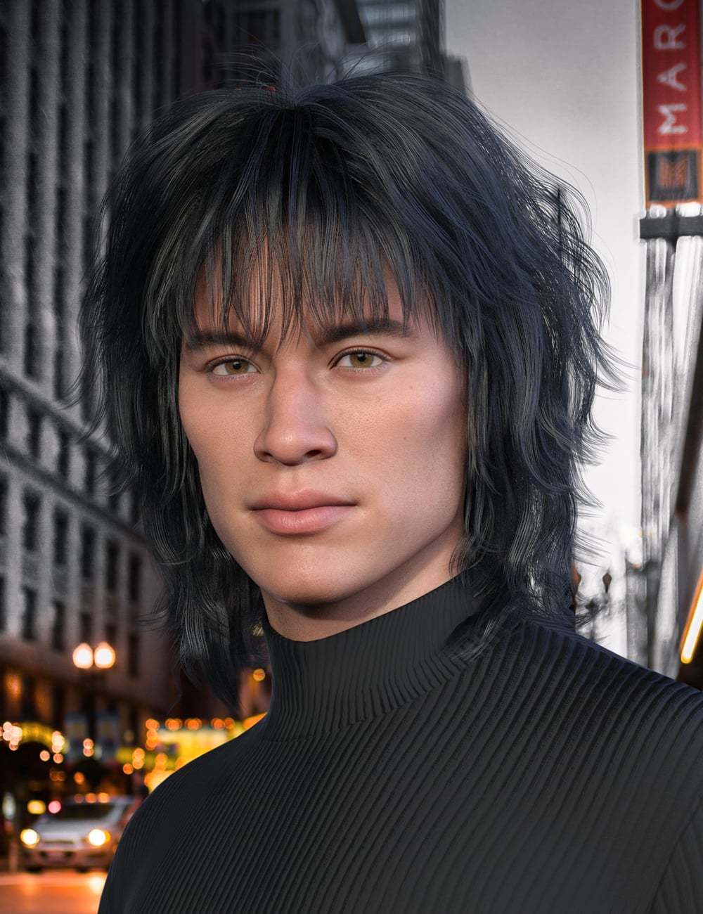 Dallas Hair for Genesis 9 | Daz 3D