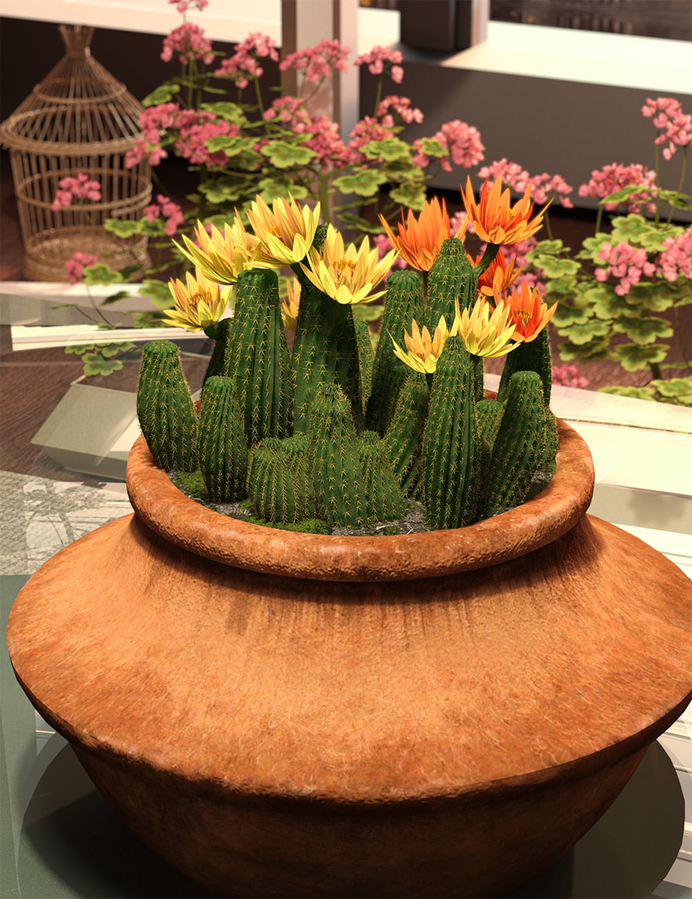 Peanut Cactus - Flowering Cacti | Daz 3D