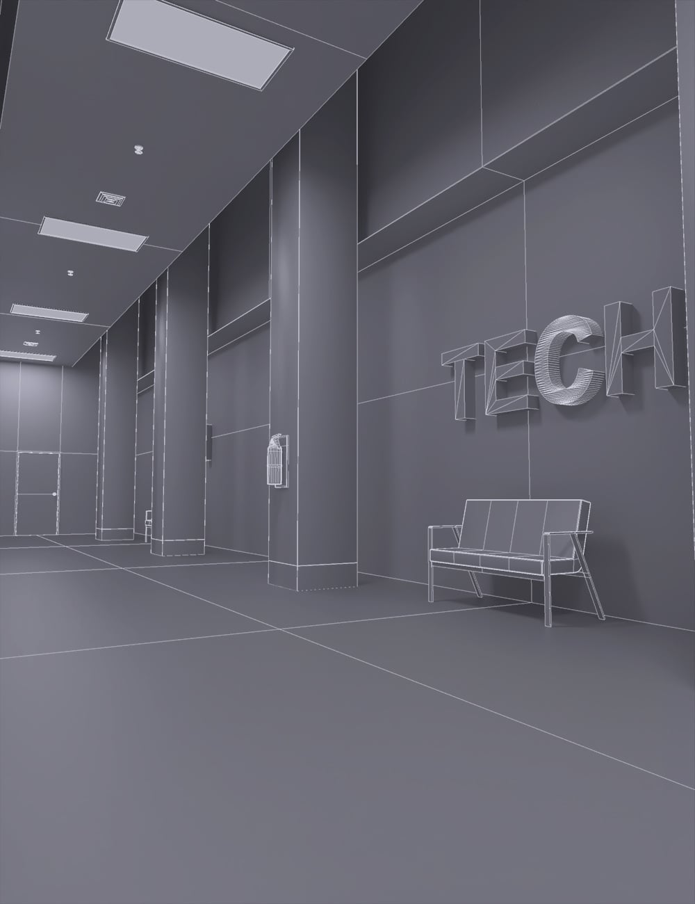 FH Company Hallway | Daz 3D