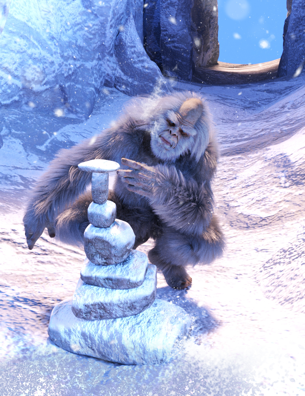 On Ice,Tibetan Path | Daz 3D