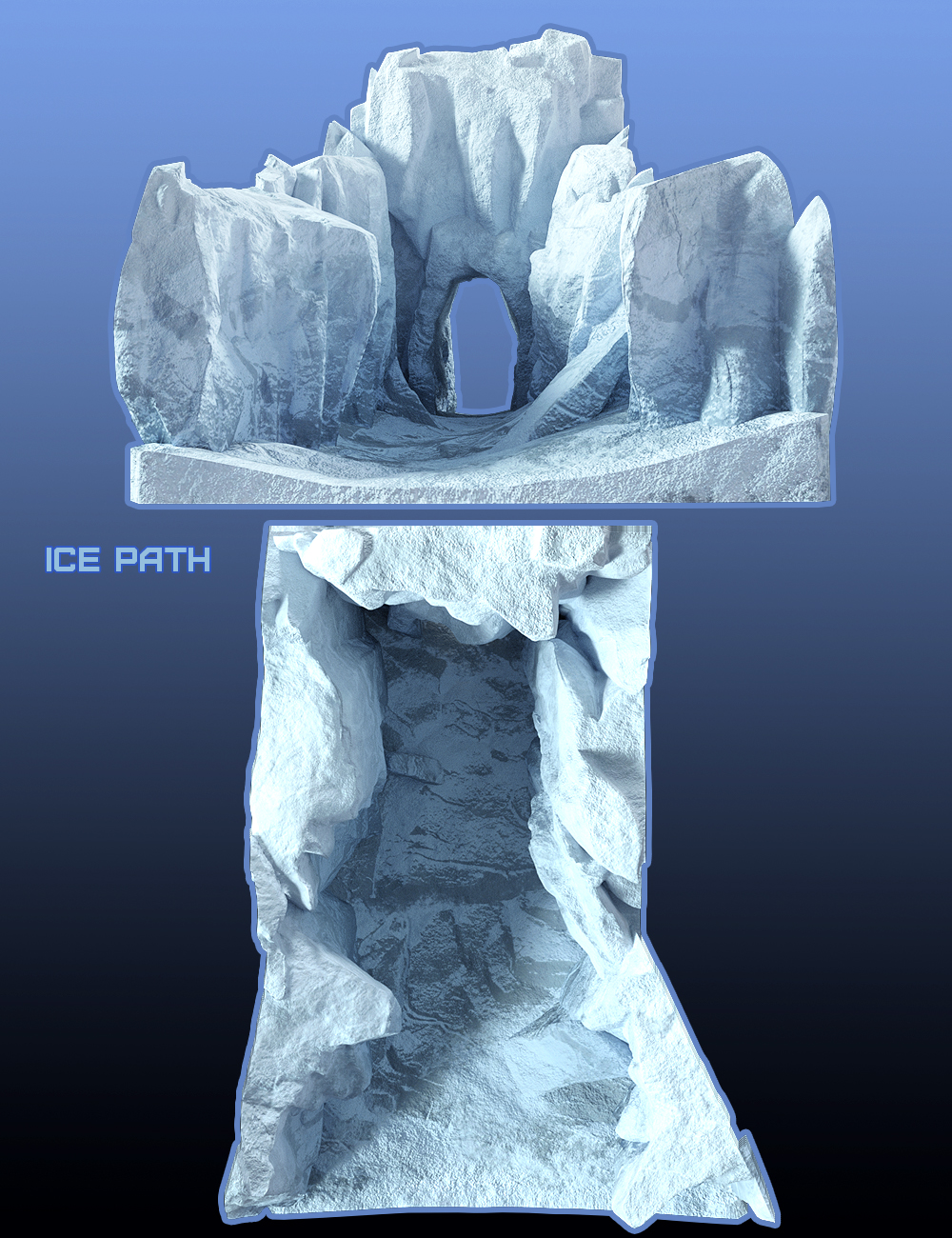On Ice,Tibetan Path | Daz 3D