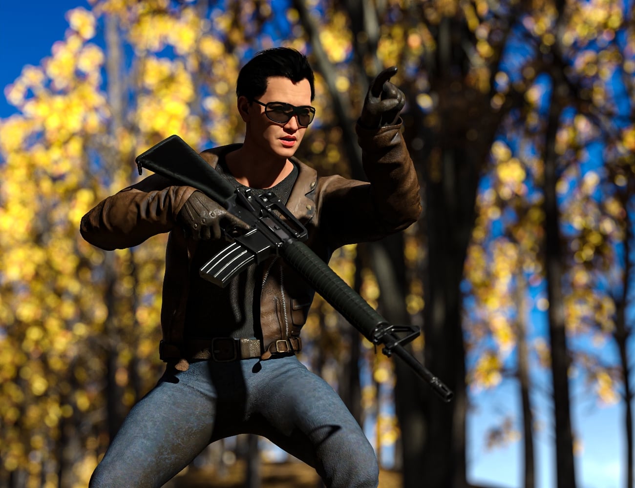 Modern Weapons Collection 2 Poses for Genesis 9 | Daz 3D