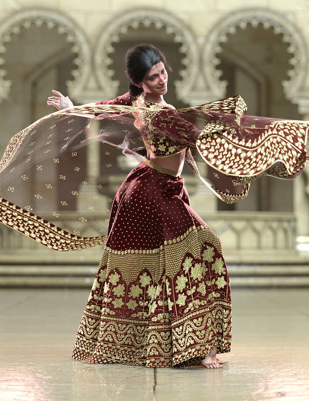 Far Away Dancer Poses for Kala 9 | Daz 3D